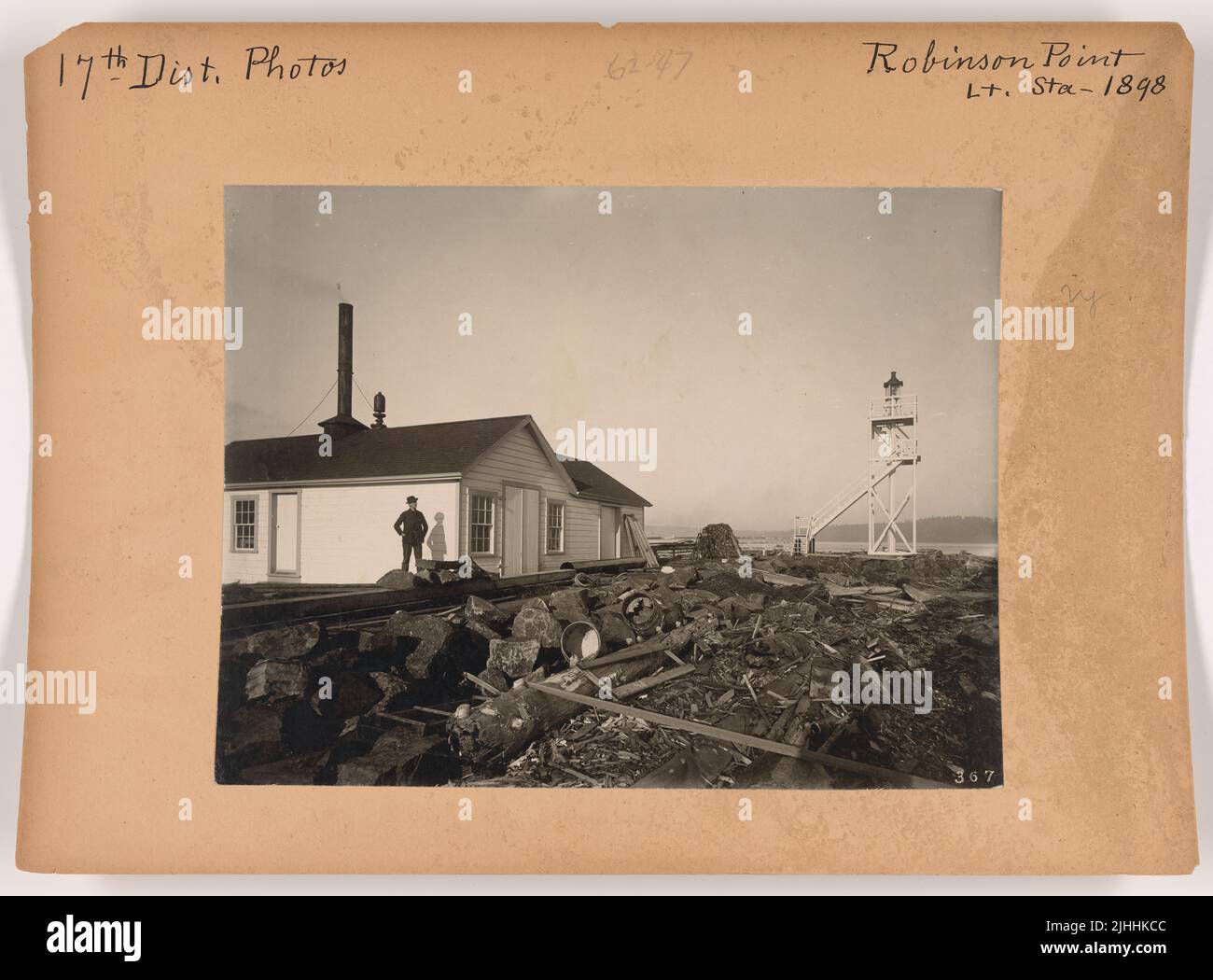 WA - Robinson Point. Robinson Point Light Station, Washington Stock ...