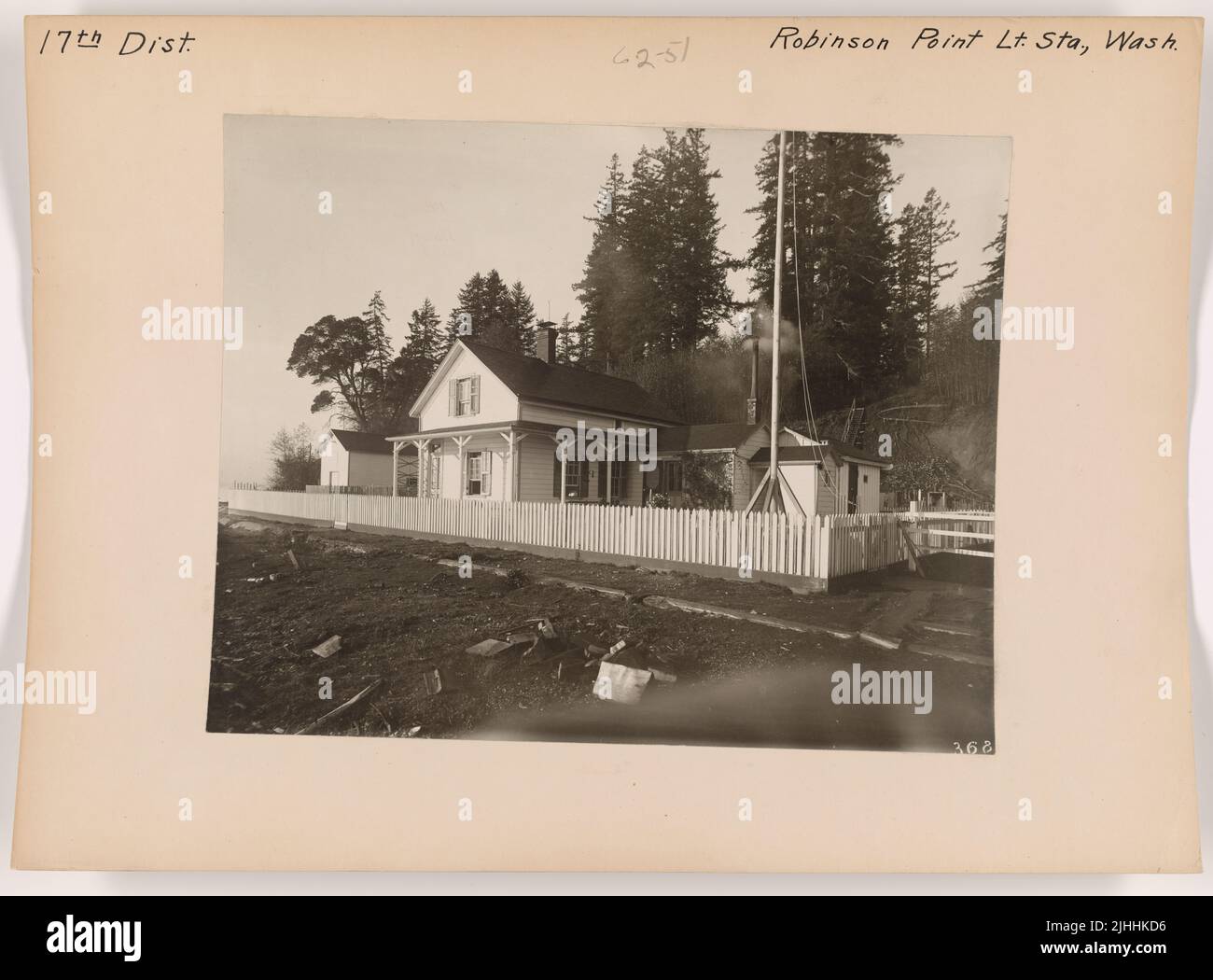 WA - Robinson Point. Robinson Point Light Station, Washington Stock ...