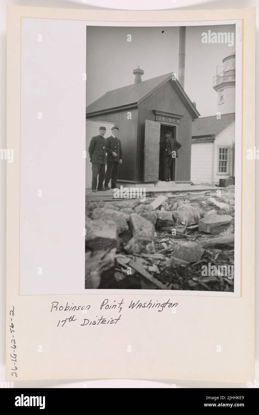 WA - Robinson Point. Robinson Point Light Station, Washington Stock ...