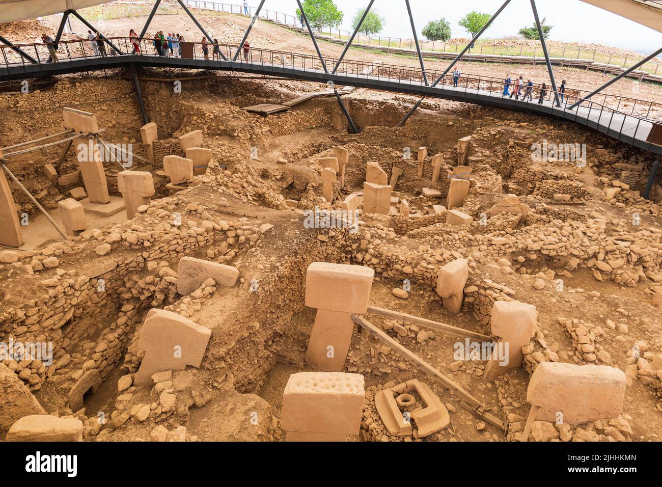 Göbeklitepe (Gobeklitepe in English), a Neolithic archaeological site ...