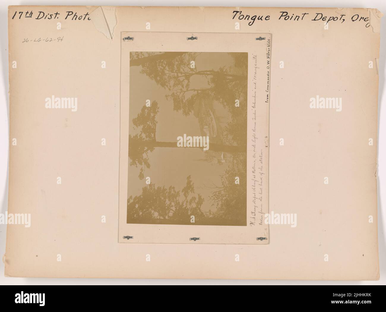 OR - Tongue Point. Tongue Point Depot, Oregon. U.S. Buoy Depot Wharf at ...