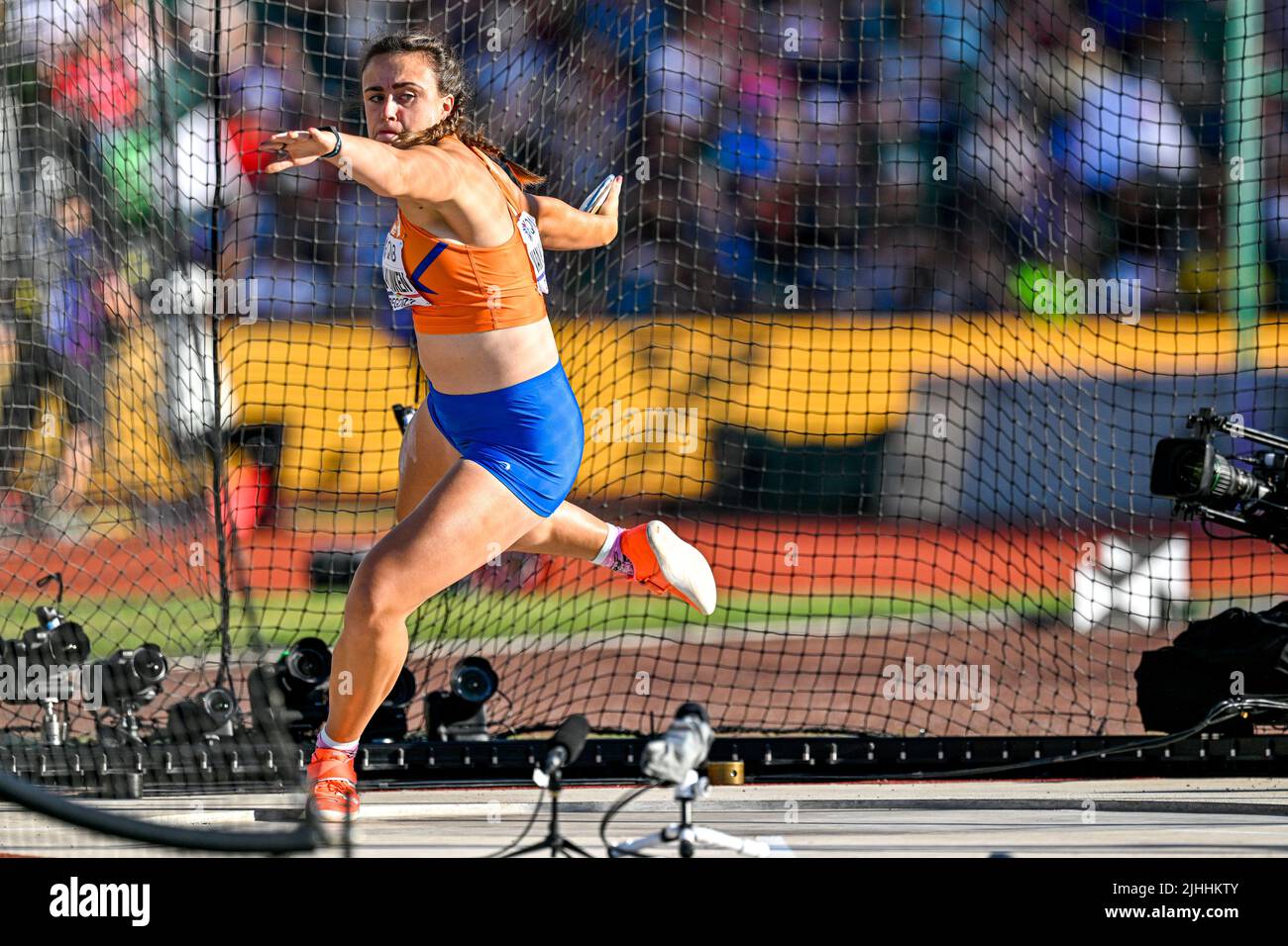 EUGENE, UNITED STATES - JULY 18: Jorinde van Klinken of Netherlands ...