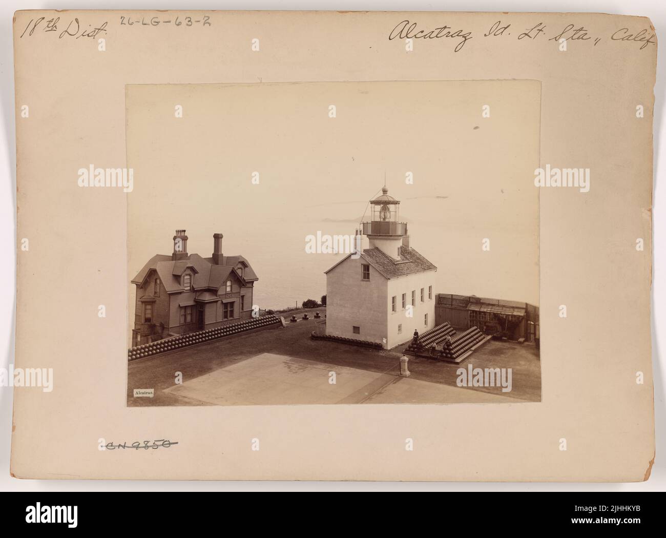 CA - Alcatraz. Alcatraz Island Light Station, California Stock Photo ...