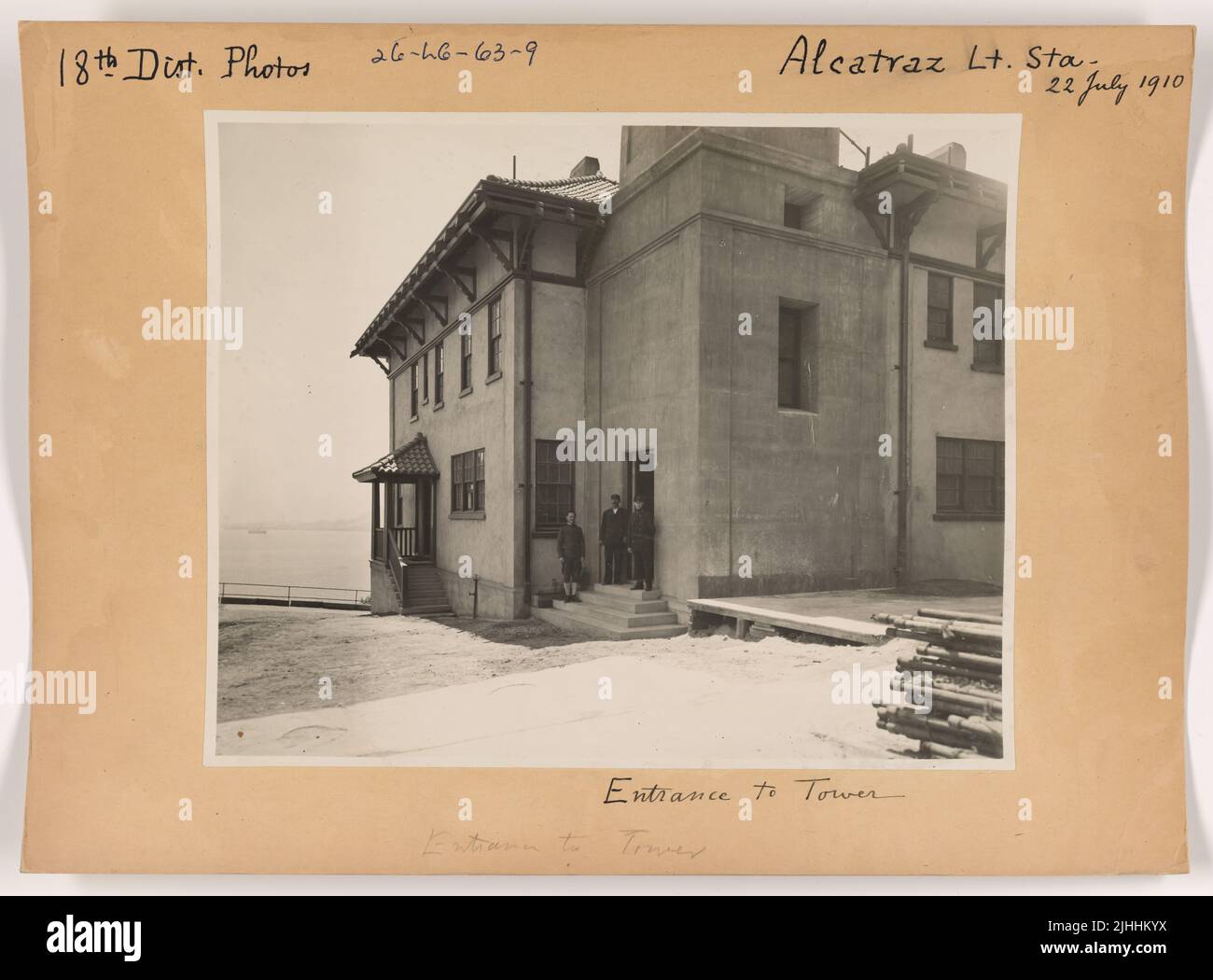 CA - Alcatraz. Alcatraz Light Station, California. Entrance to tower ...