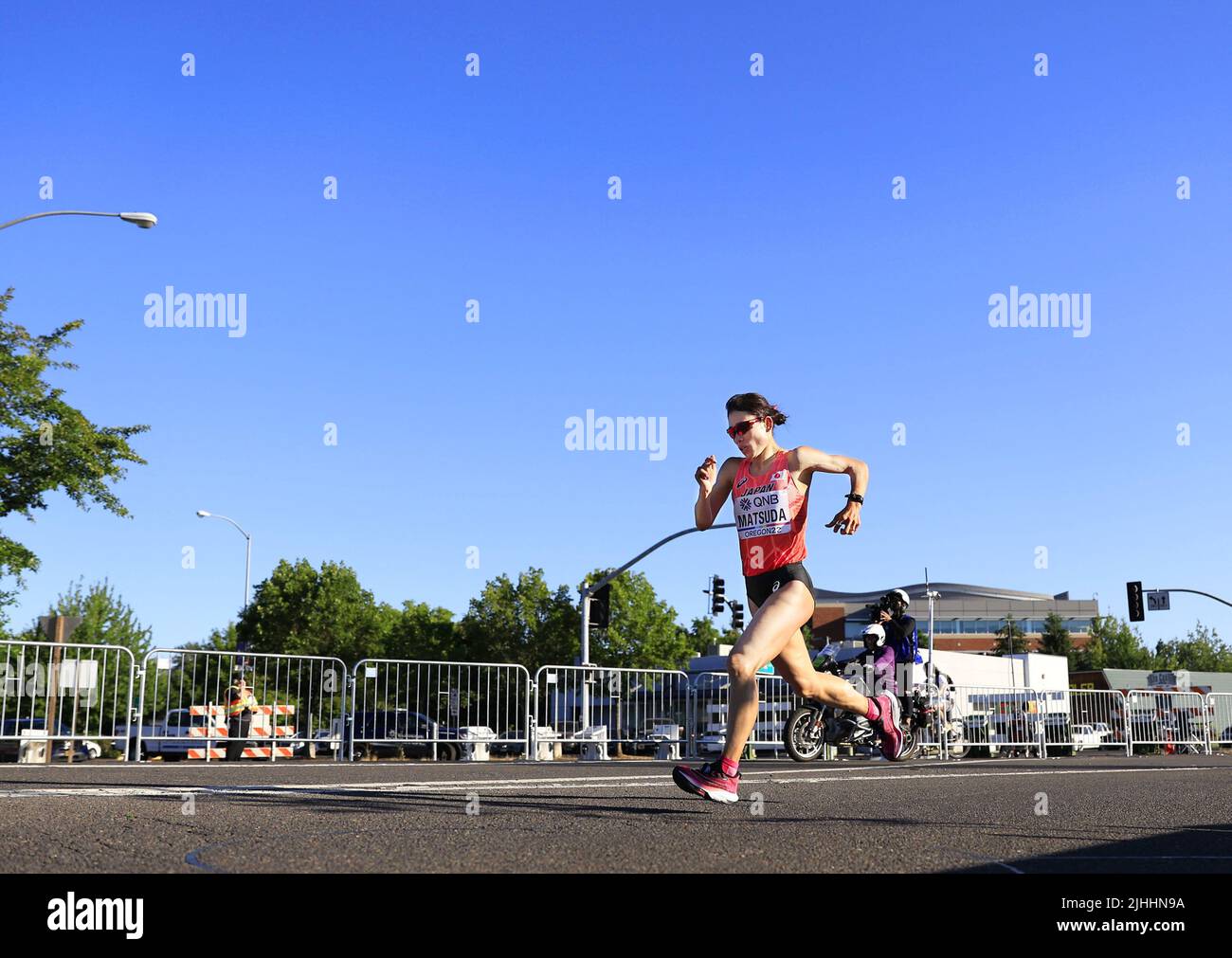 Eugene, Oregon, July 18, 2022, Mizuki Matsuda of Japan competes in the ...