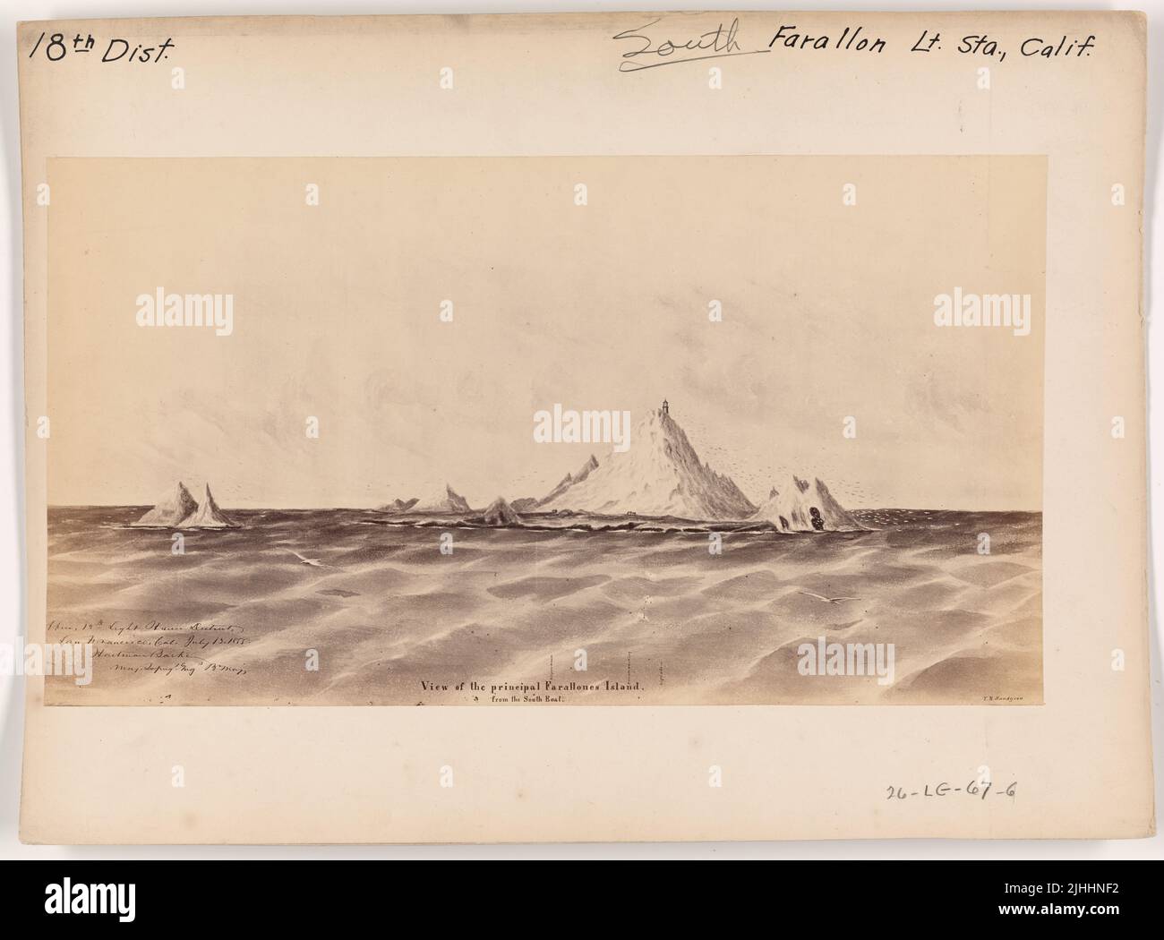 CA - South Farallon. South Farallon Light Station, California. View of ...