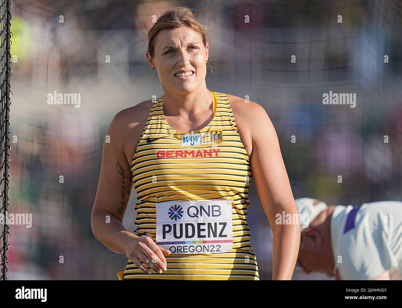 Eugene, USA. 18th July, 2022. Athletics: World Championships, Discus Throw, Women: Kristin ...