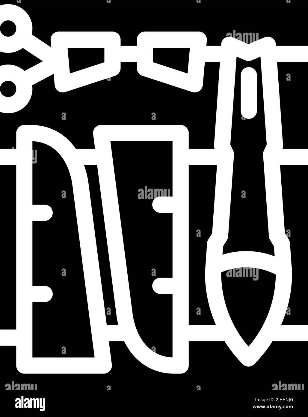 aircraft assembly glyph icon vector illustration Stock Vector Image ...