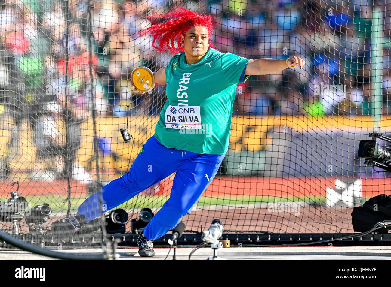 EUGENE, UNITED STATES - JULY 18: Izabela Da Silva of Brasil competing ...