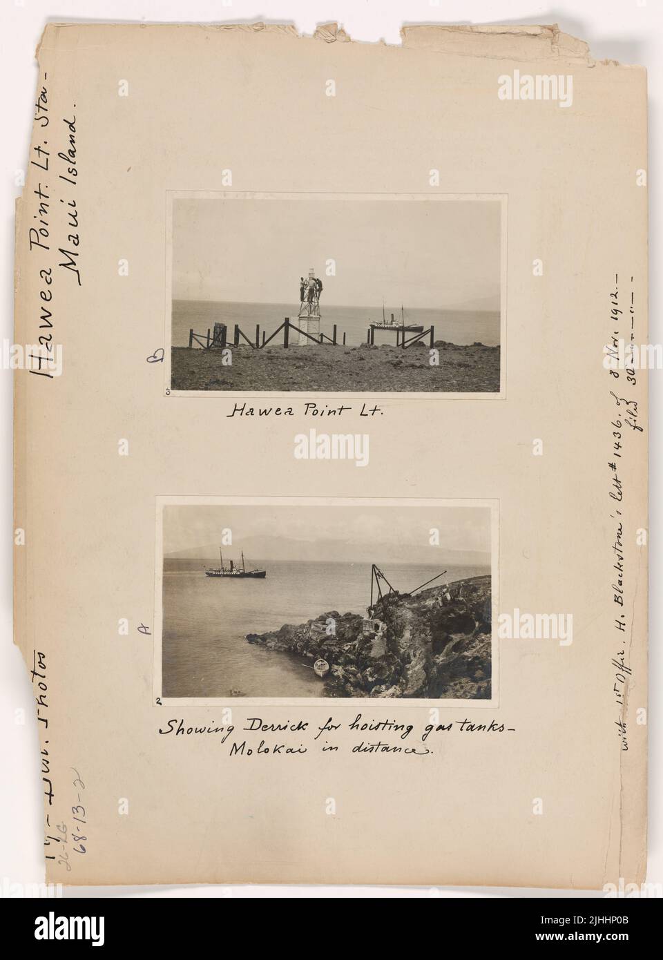 HI - Hawea Point. Hawae Point Light Station, Maui, Hawaii Stock Photo ...