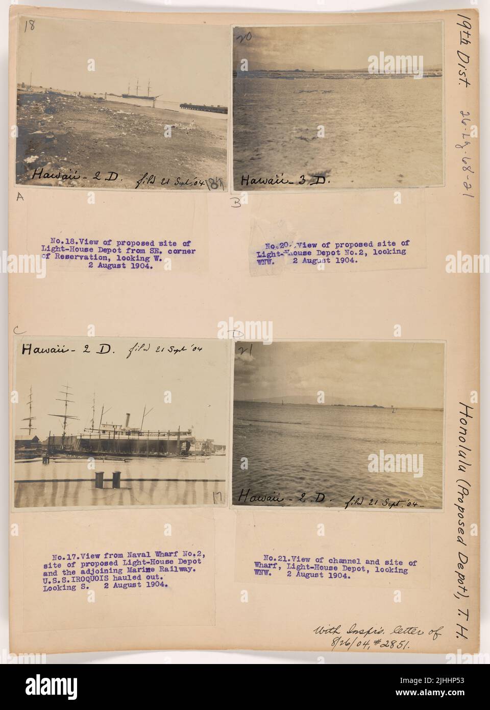 HI - Honolulu. Honolulu(Proposed Depot), Oahu, Hawaii. View of proposed ...