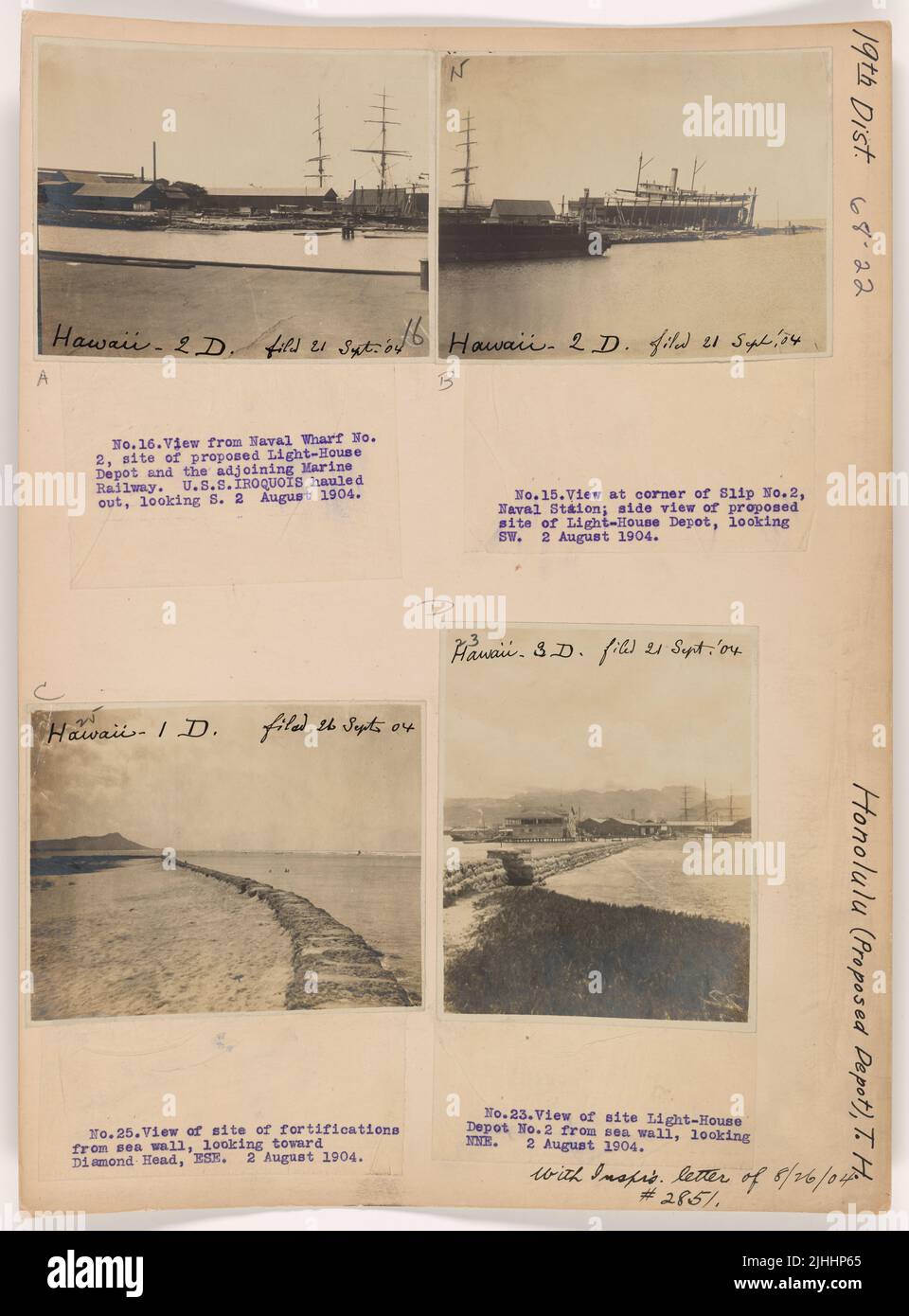 HI - Honolulu. Honolulu(Proposed Depot), Oahu, Hawaii. View of site of ...