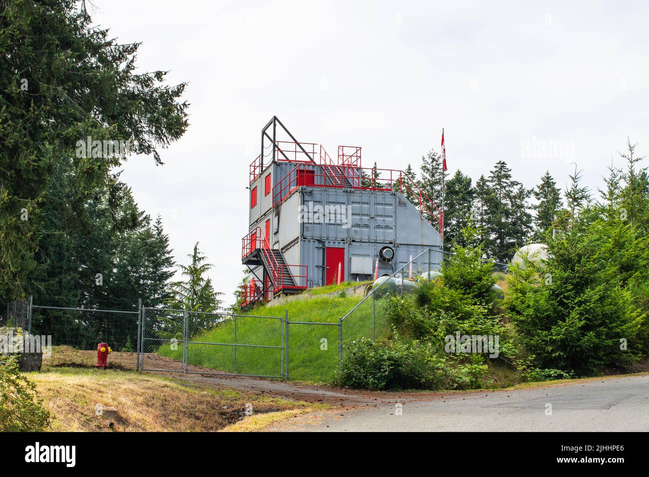 Fire training facility, North Pender Island, British Columbia, Canada ...