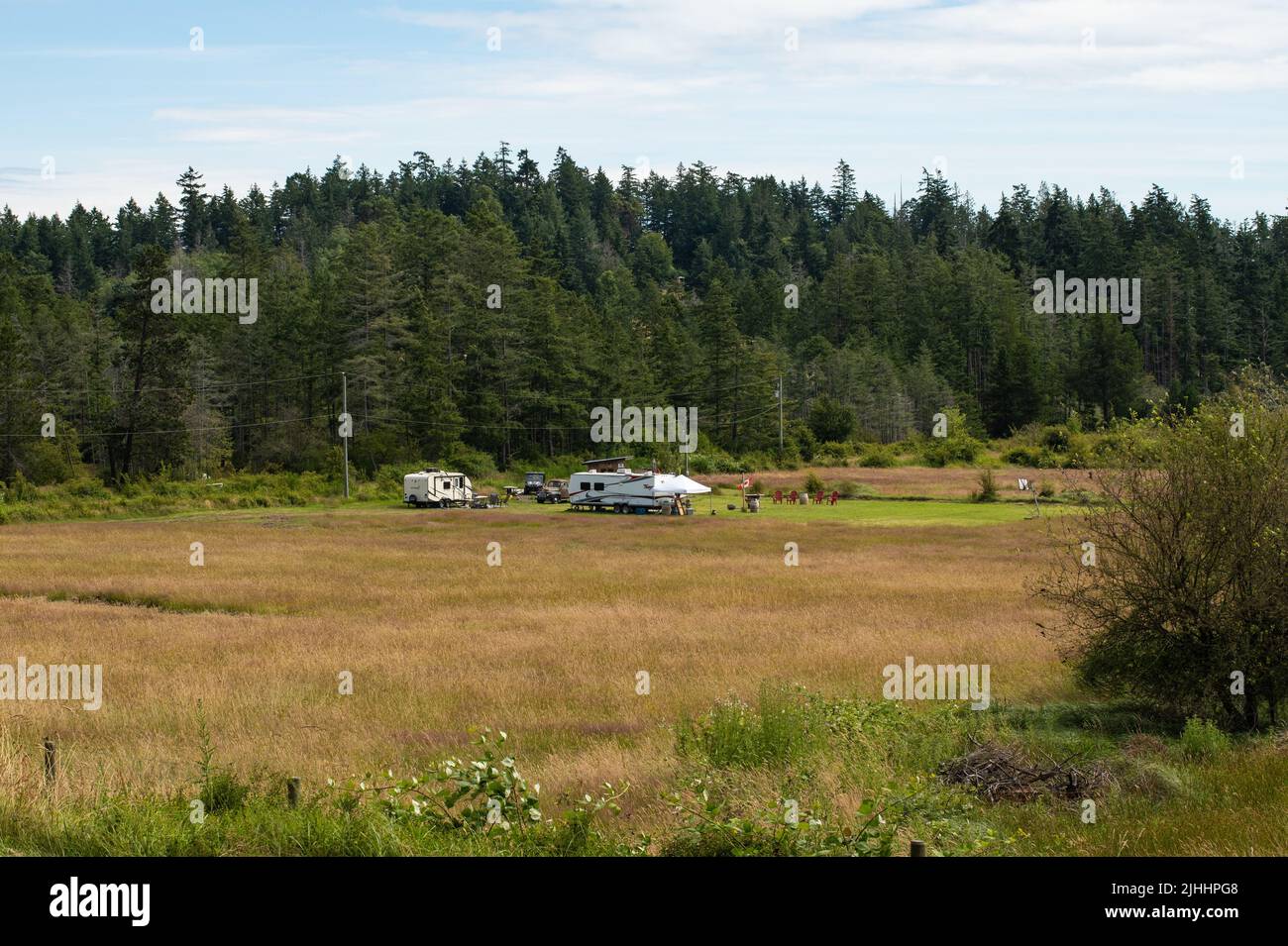Landscape of North Pender Island, British Columbia, Canada Stock Photo ...