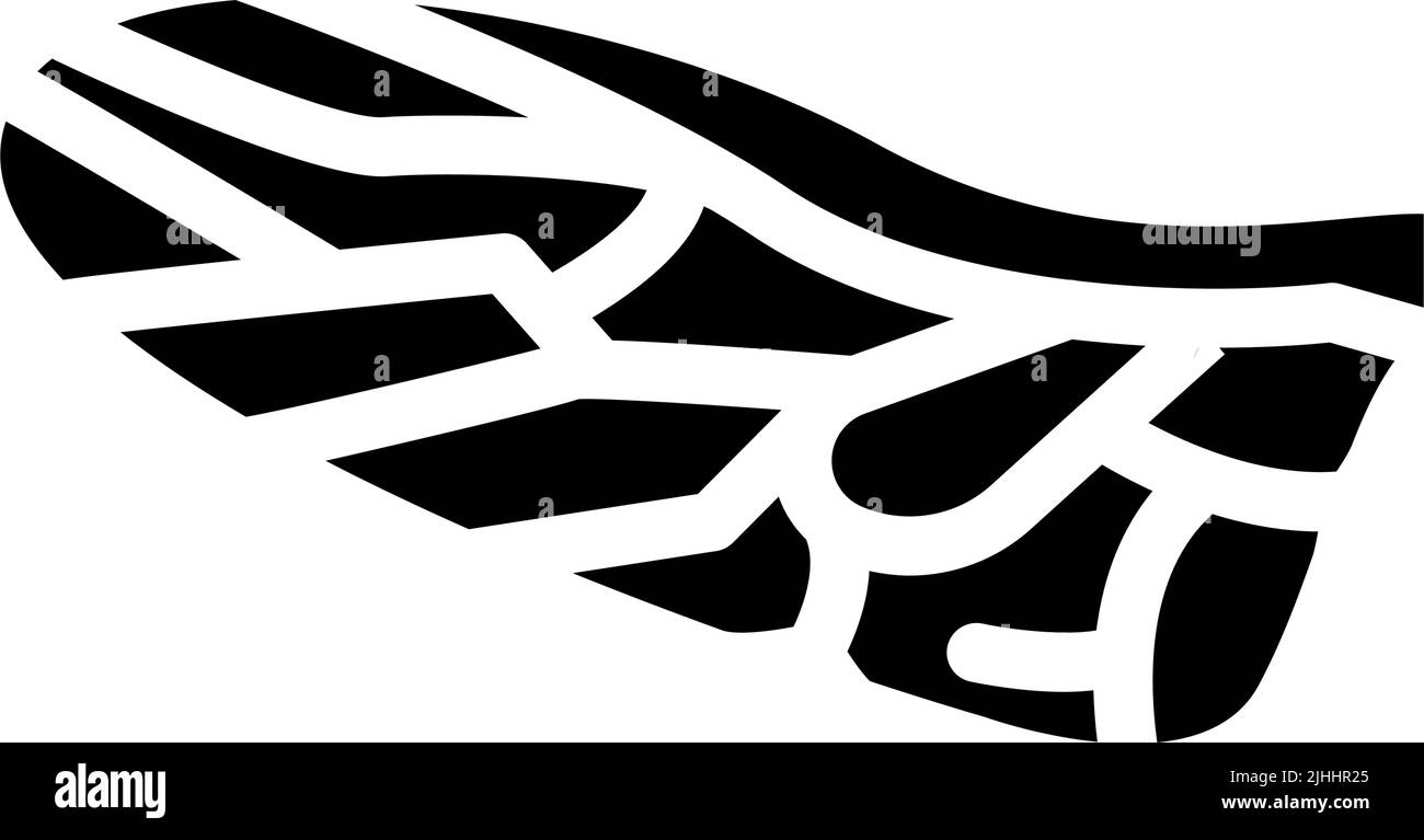 fly wing glyph icon vector illustration Stock Vector Image & Art - Alamy