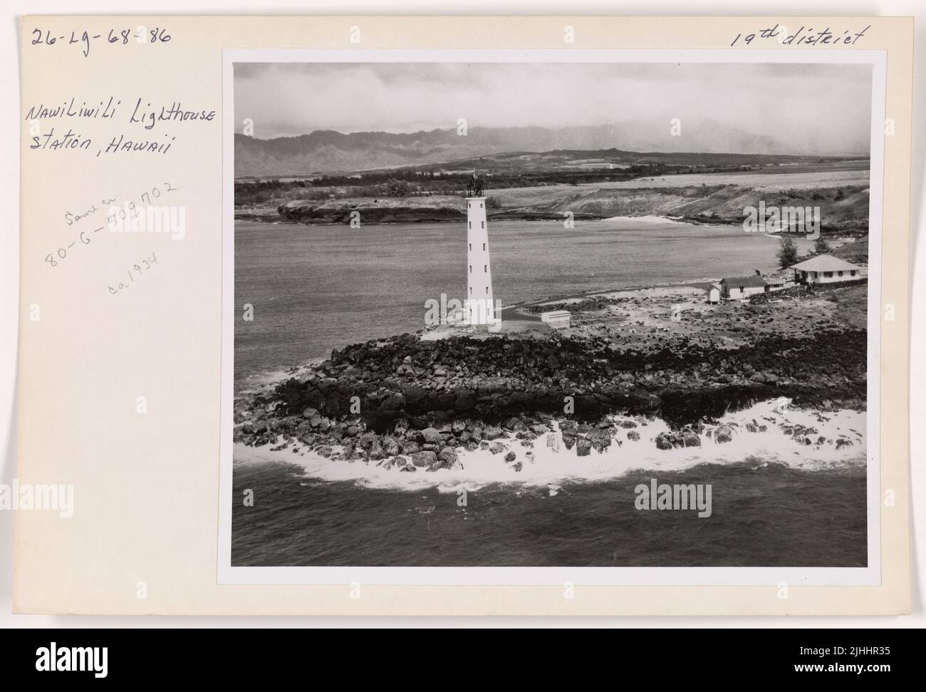 HI - Nawiliwili. Nawiliwili Lighthouse Station, Kauai, Hawaii Stock ...