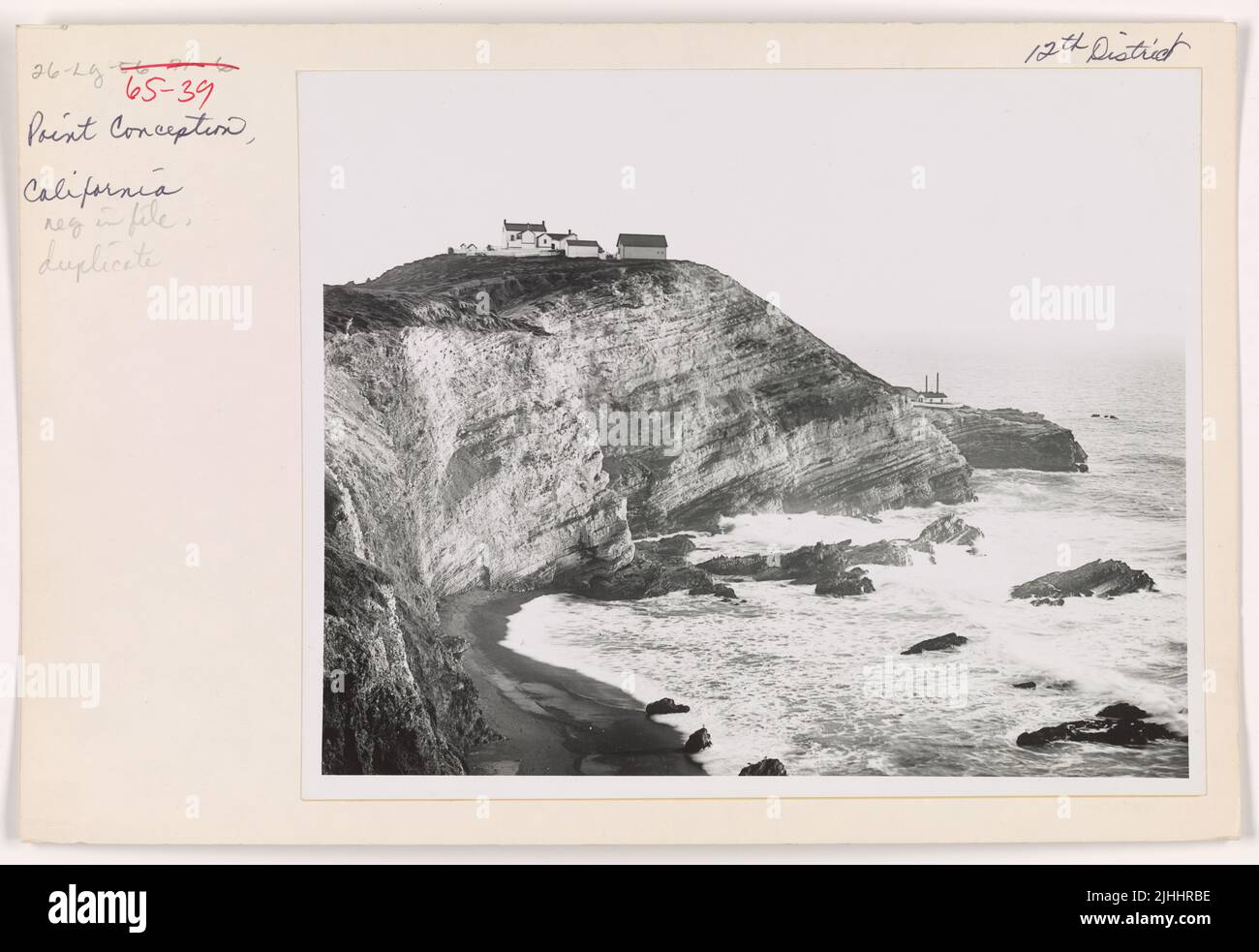 CA - Point Conception. Point Conception Light Station, California Stock ...