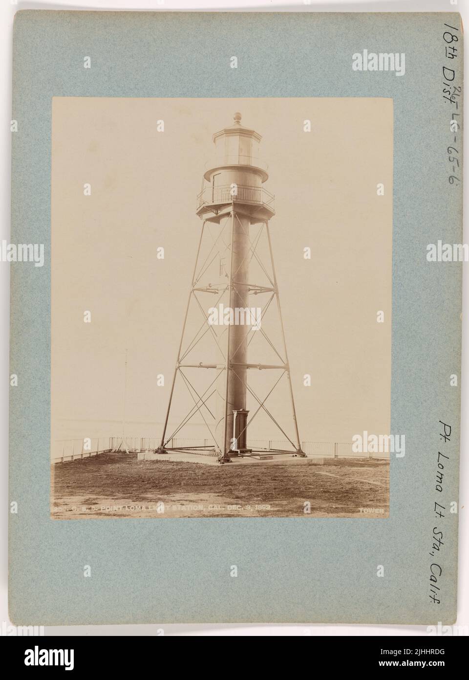 CA - Point Loma. Point Loma Light Station, California. Tower Stock ...