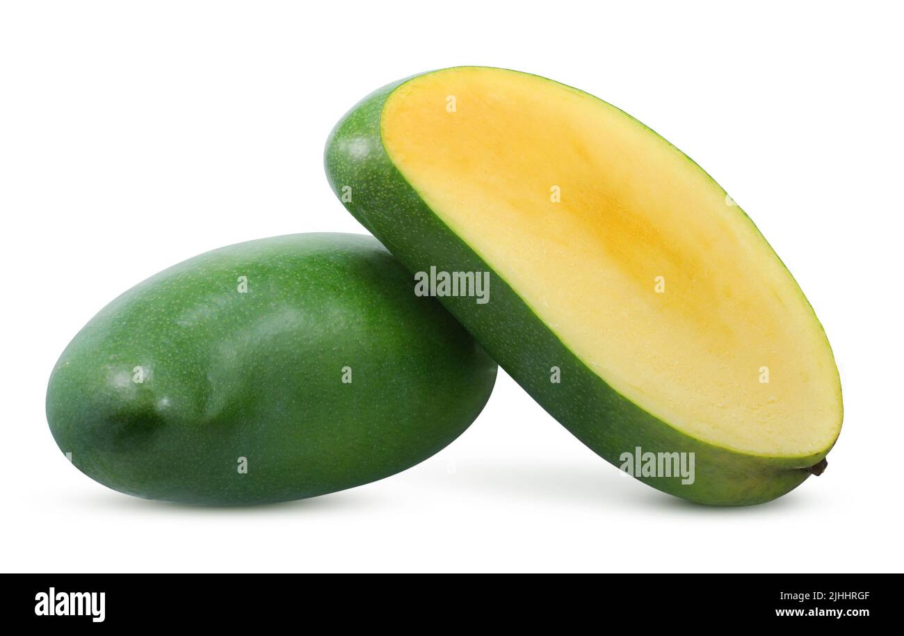 Sweet Mango fruit isolated on white background Stock Photo - Alamy