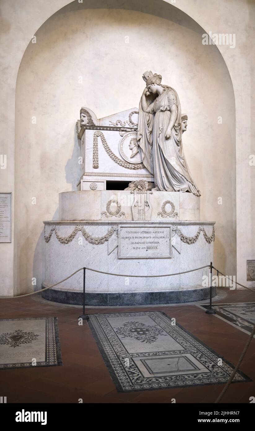 Monumental Tomb of Vittorio Alfieriin by Antonio Canova the Basilica Di ...