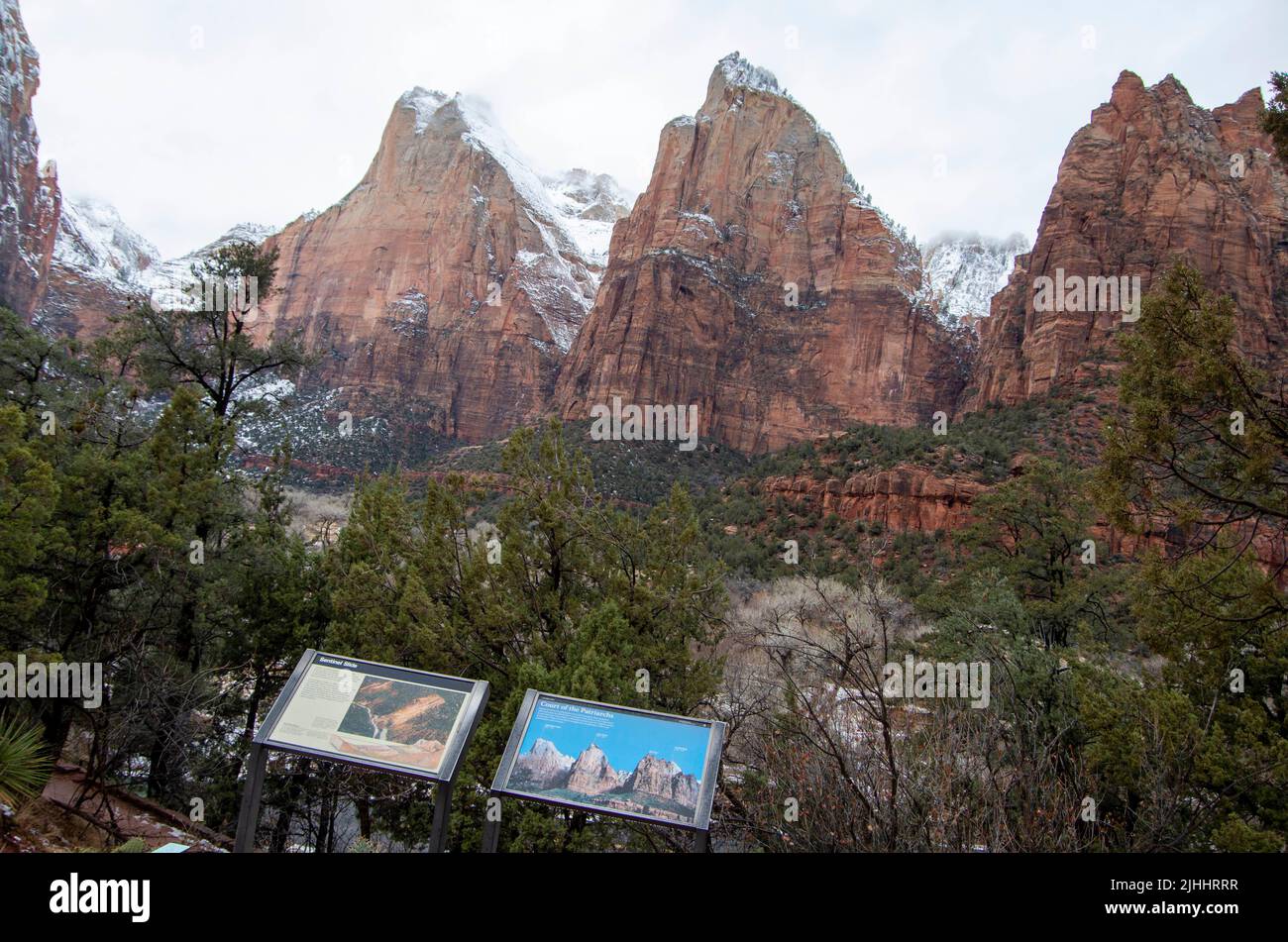Zion National Park in Utah is filled with awe-inspired scenery Stock ...
