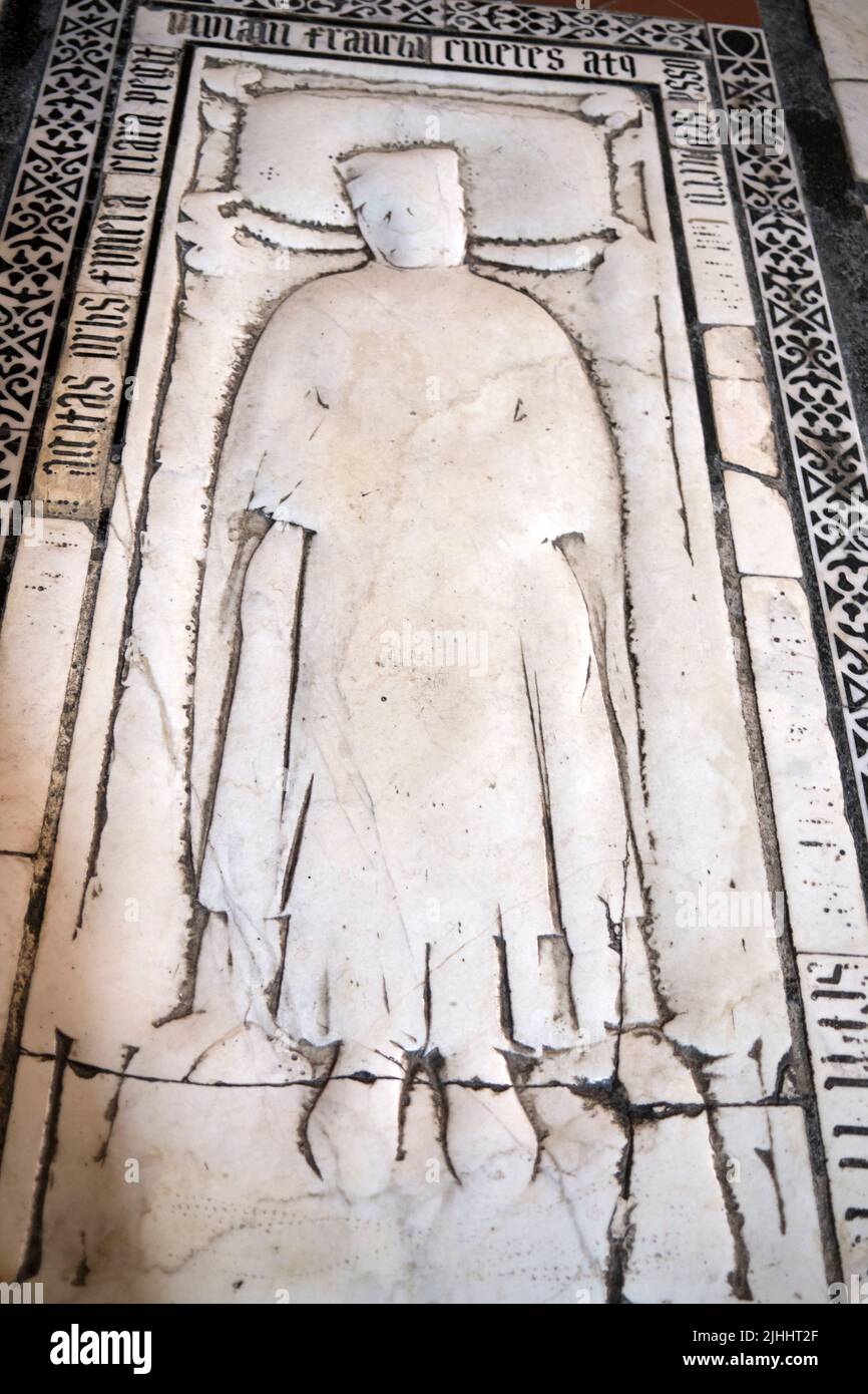 Figurative Tomb in the floor of the Basilica Di Santa Croce Florence ...