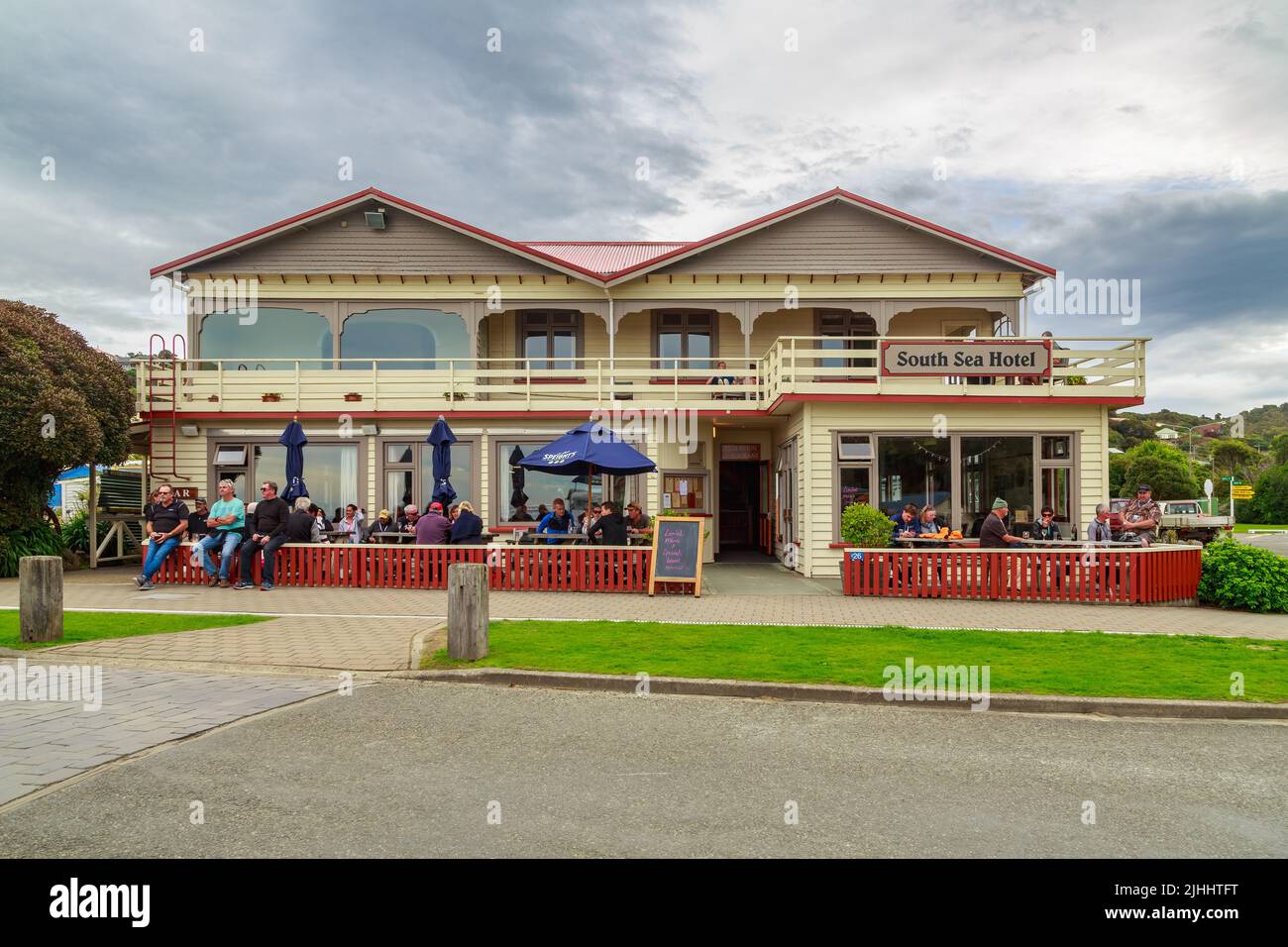 The South Sea Hotel in Oban, Stewart Island, New Zealand, the ...