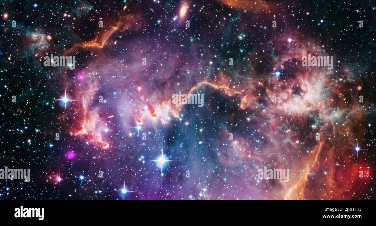 Deep space. Stars and far galaxies. Wallpaper background. Sci-fi space ...