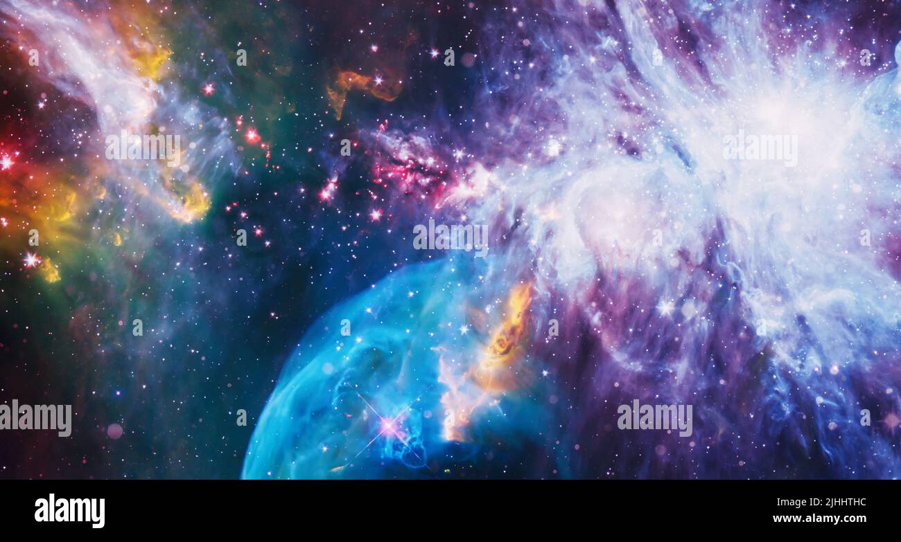 Mystical beautiful space. Unforgettable diverse space background ...