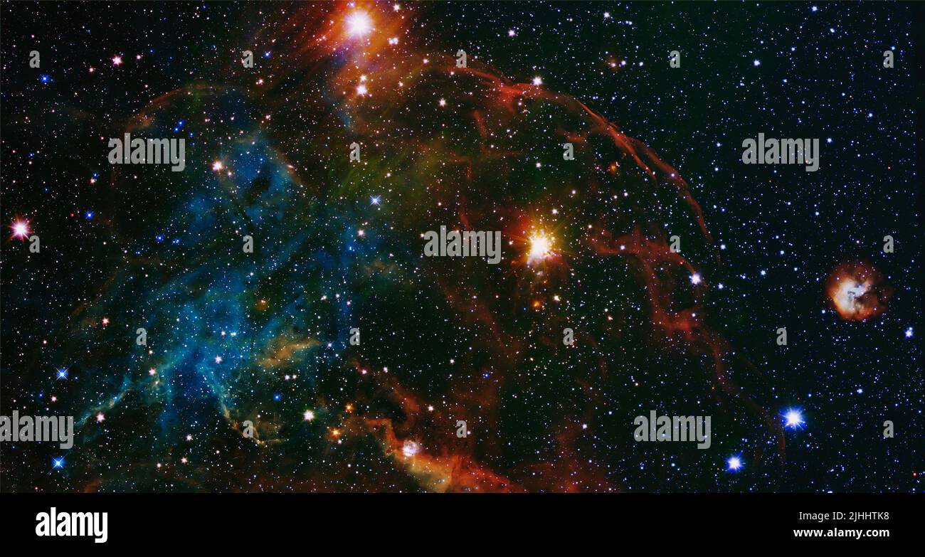 Deep space. Stars and far galaxies. Wallpaper background. Sci-fi space ...