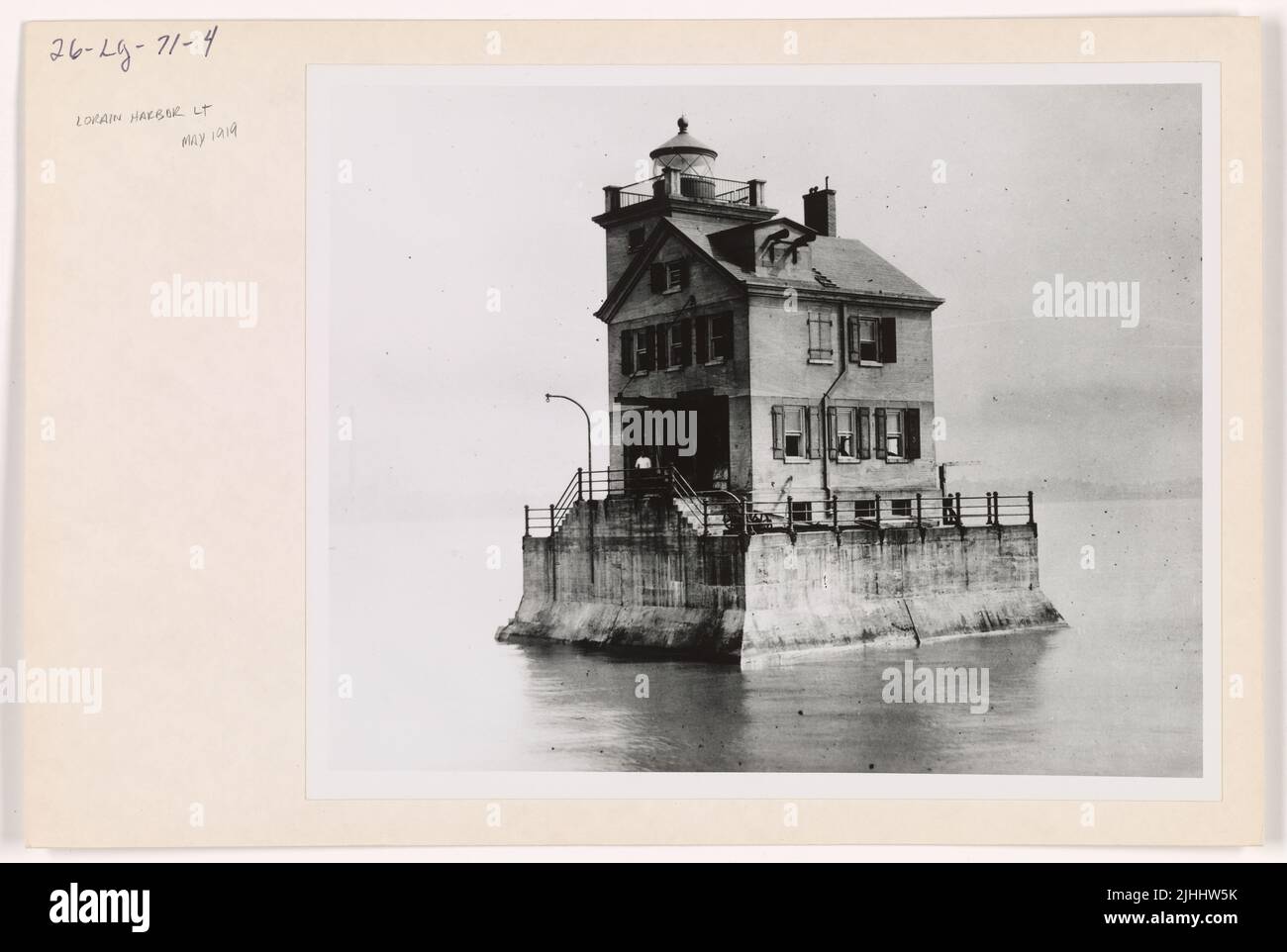 Misc - Lorain Harbor. Lorain Harbor Light, Ohio Stock Photo - Alamy