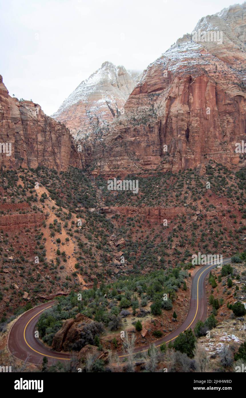 Zion National Park in Utah is filled with awe-inspired scenery Stock ...