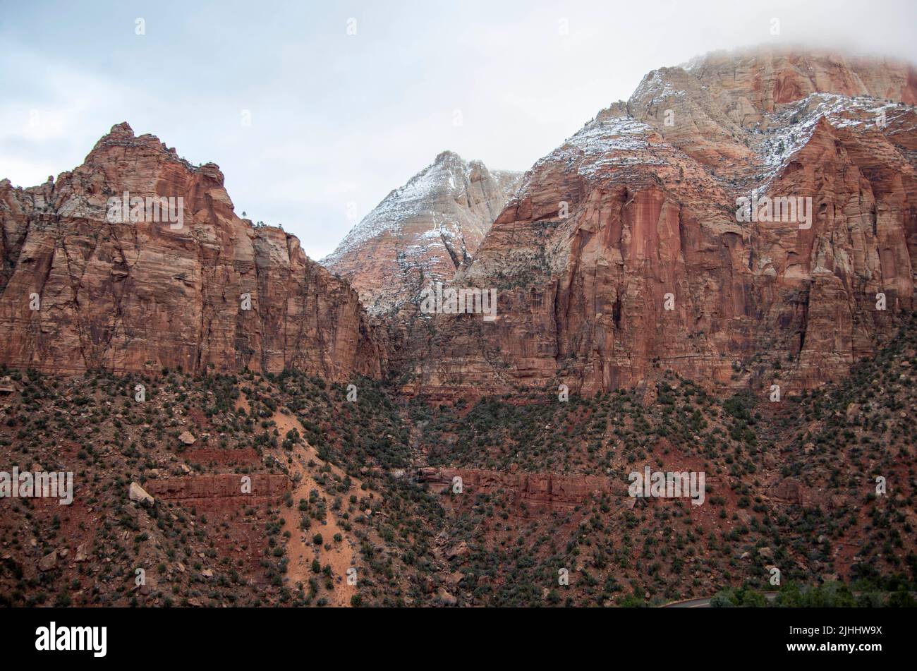 Zion National Park in Utah is filled with awe-inspired scenery Stock ...
