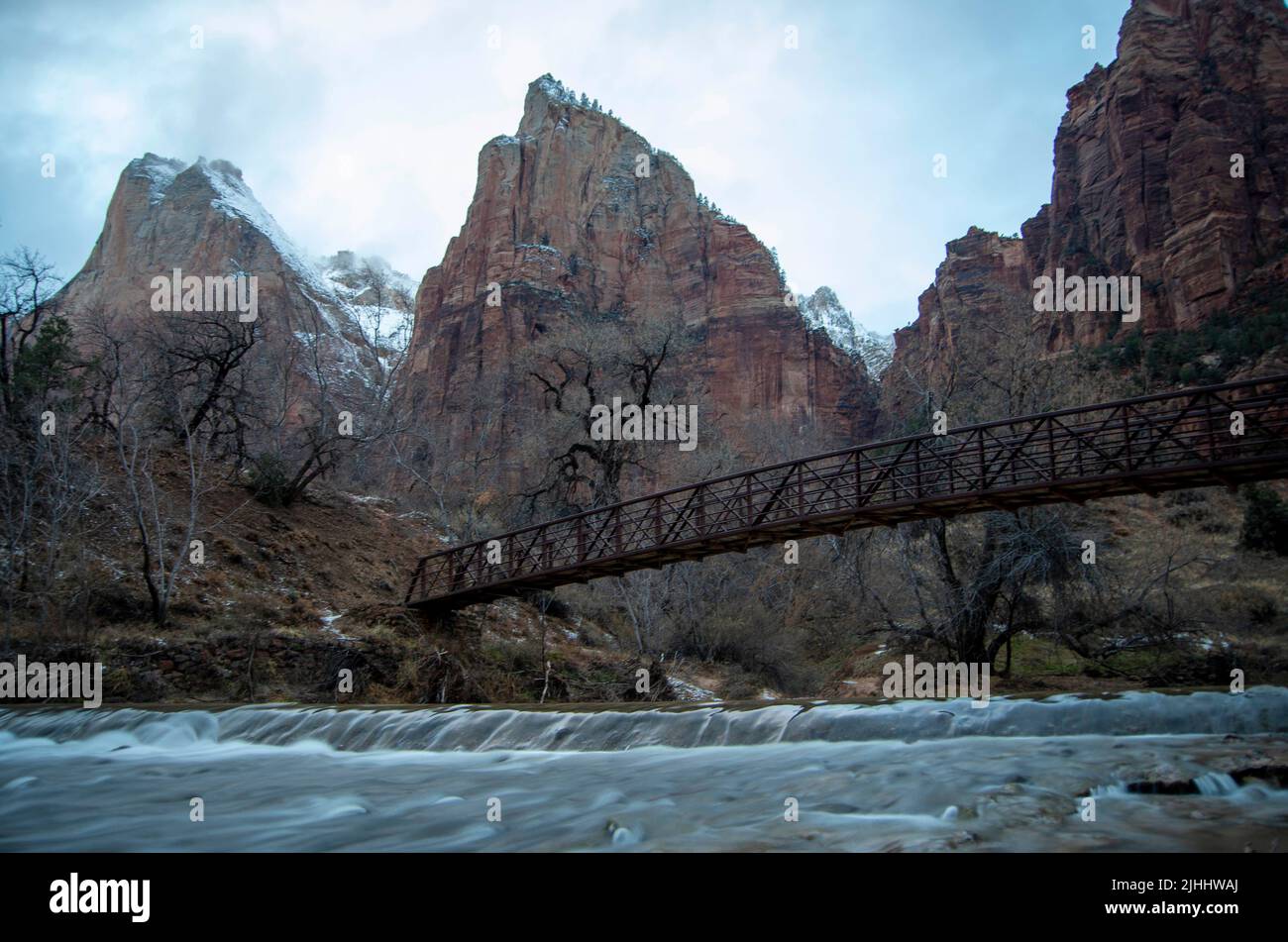 Zion National Park in Utah is filled with awe-inspired scenery Stock ...