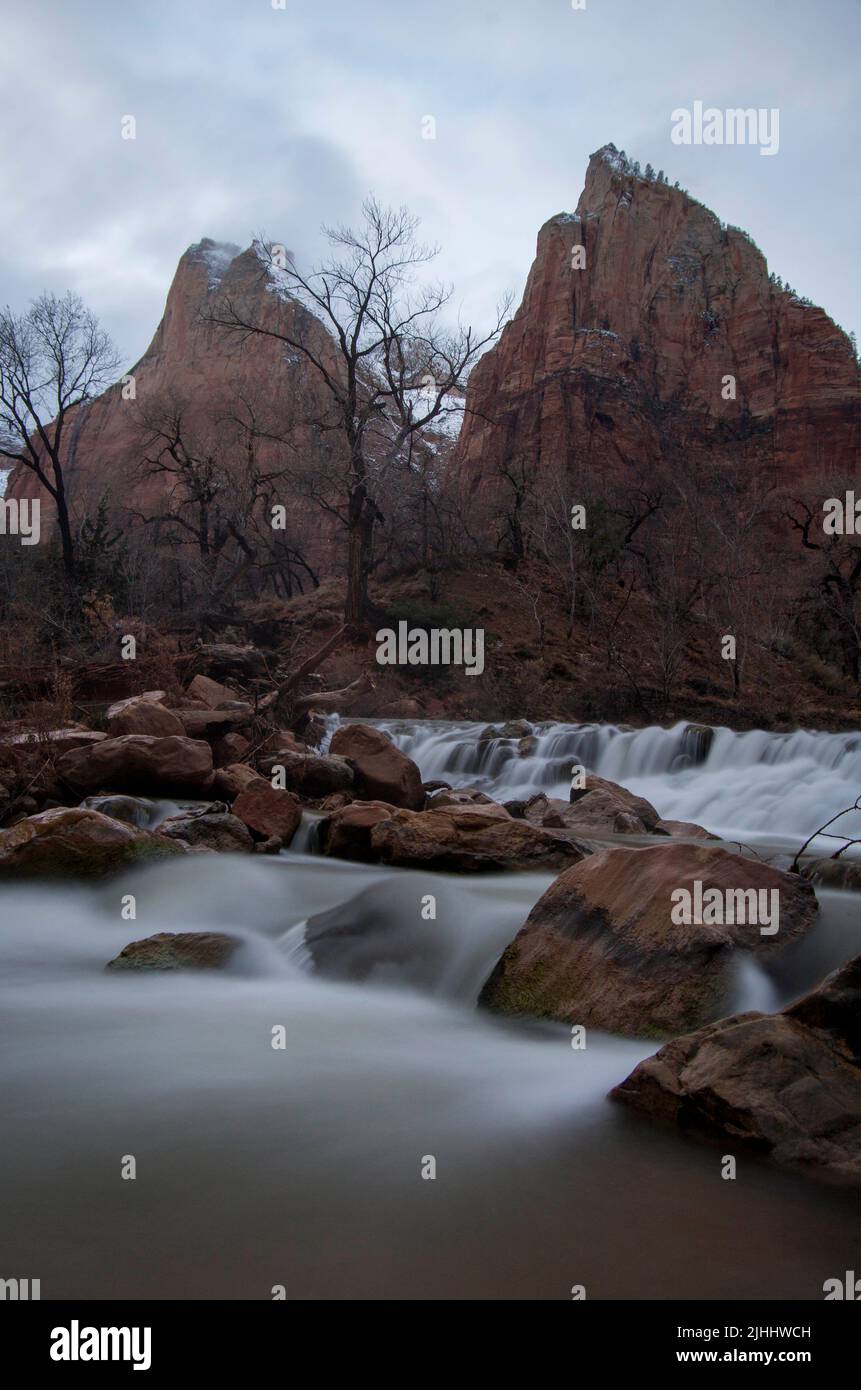 Zion National Park in Utah is filled with awe-inspired scenery Stock ...