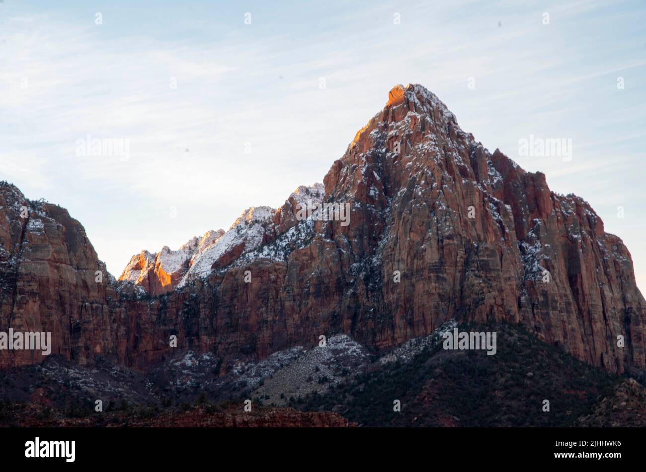 Zion National Park in Utah is filled with awe-inspired scenery Stock ...