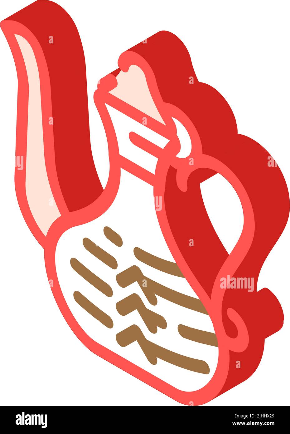 arabic jug isometric icon vector illustration Stock Vector Image & Art ...