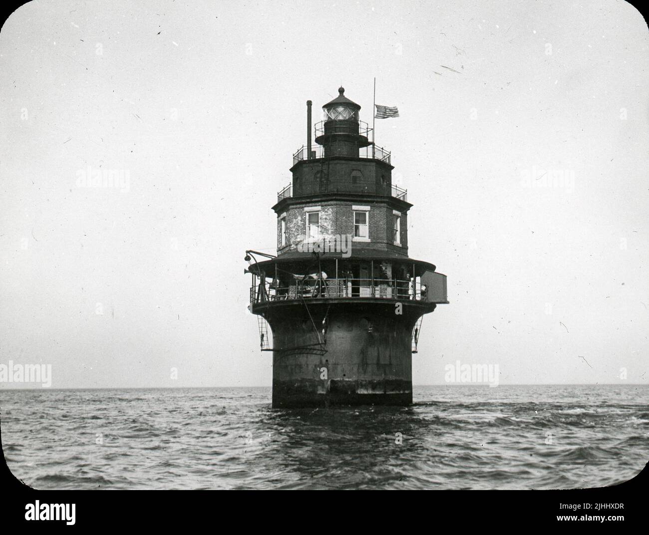Elbow of Cross Ledge Light, NJ Stock Photo - Alamy