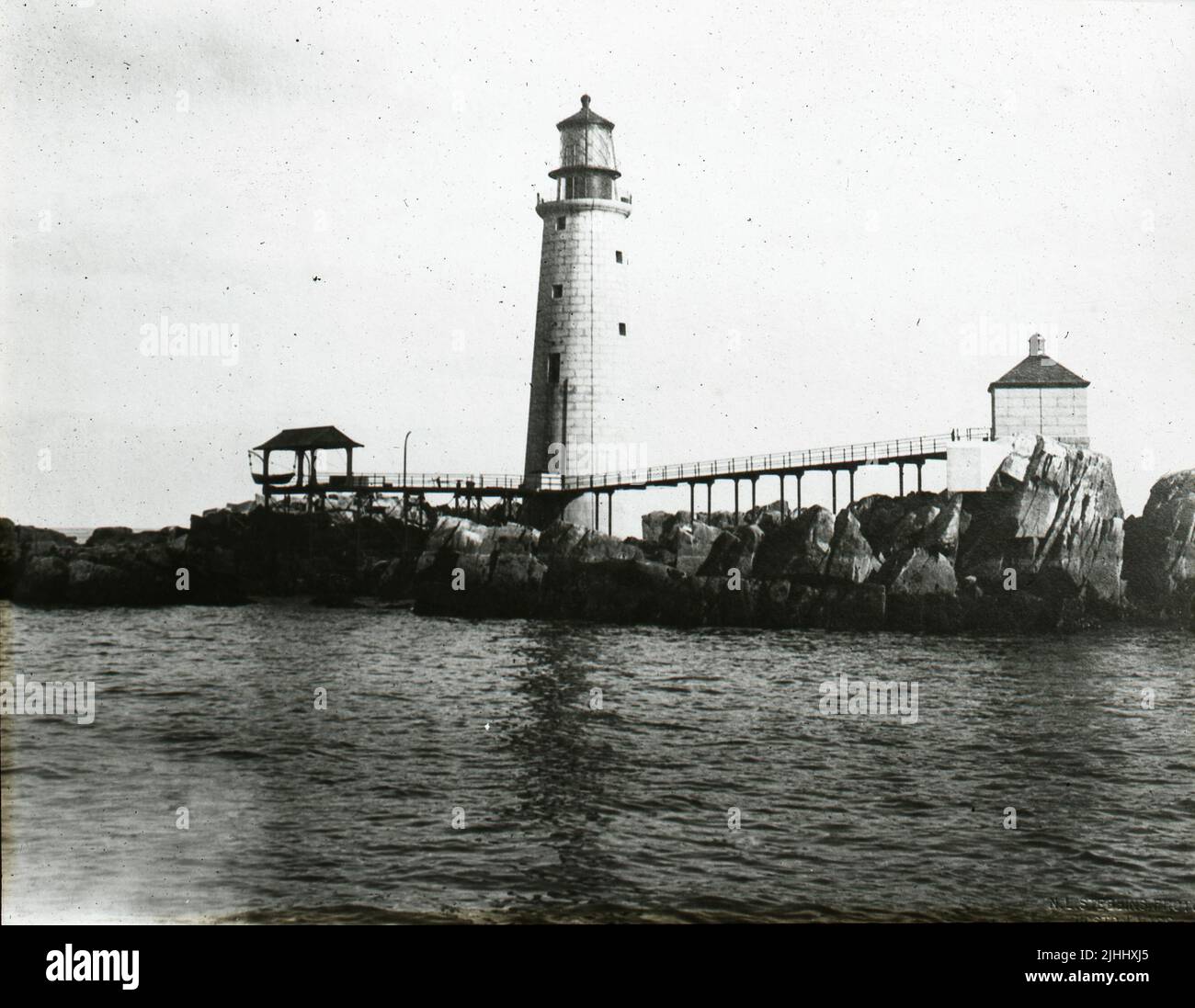 The Graves Lt. Sta., MA Stock Photo - Alamy