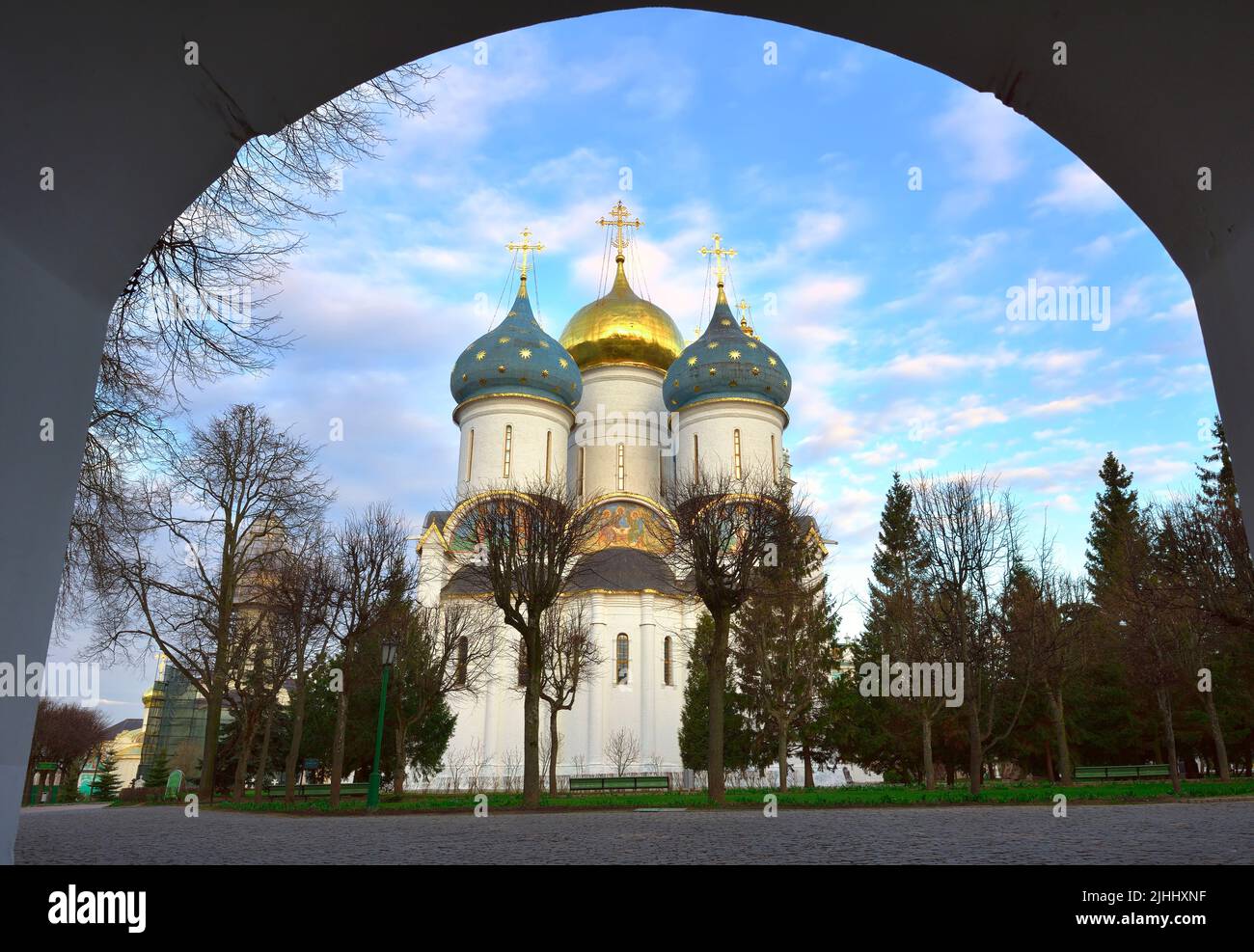 Orthodox Church of the Trinity-Sergius Lavra. Assumption Cathedral of ...