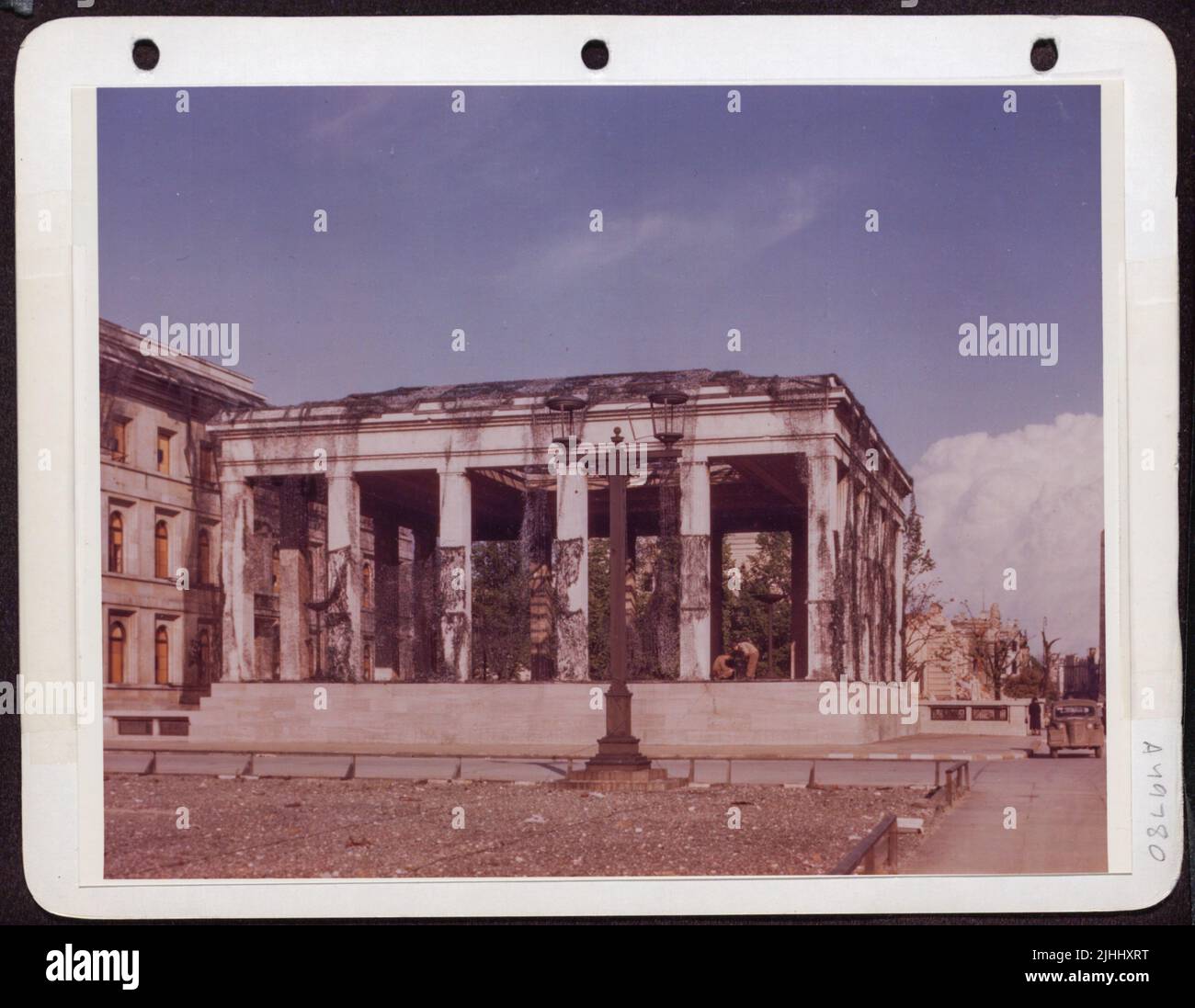 Munich, Birthplace Of The Nazi Party. A View Of The Putch Shrine Shows ...