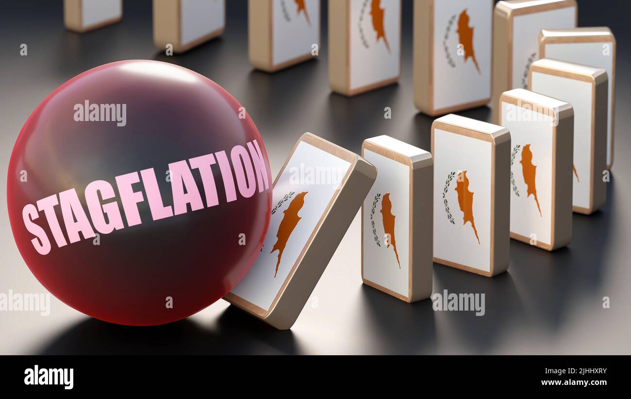 Cyprus and stagflation, causing a national problem and a falling ...