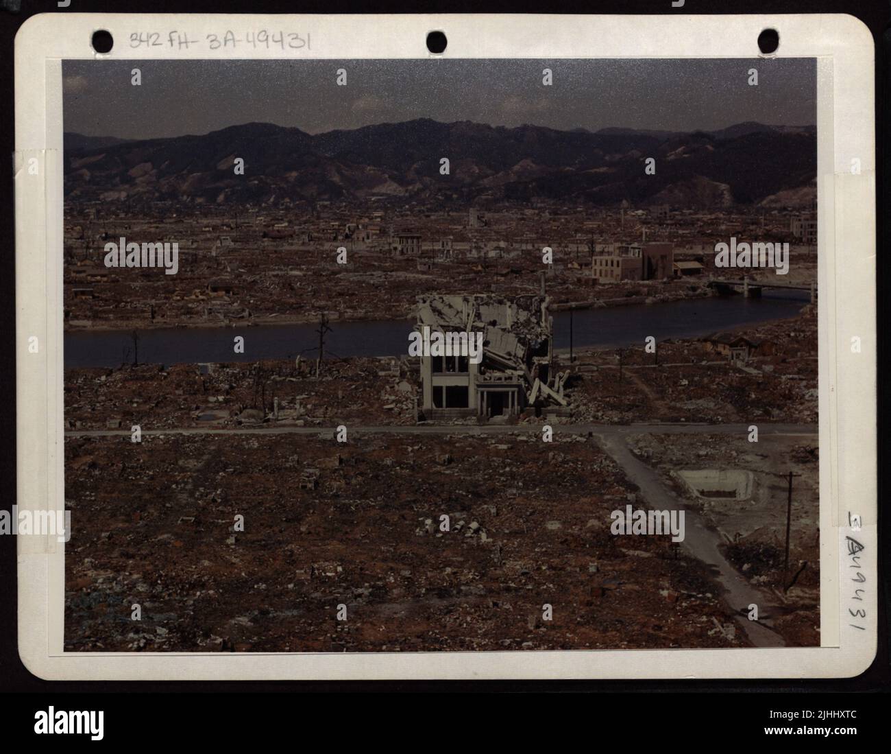 General View Of The City Of Hiroshima, Japan, Showing Damage Wrought By ...