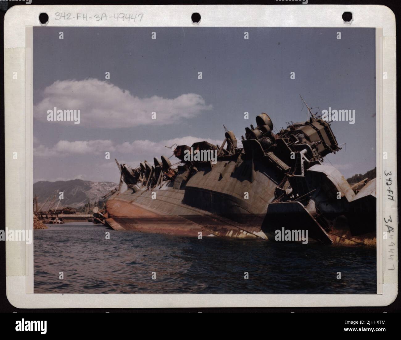 Beached Japanese Amcigi Naval Vessel Along Inner Harbor Of Kure, Japan ...