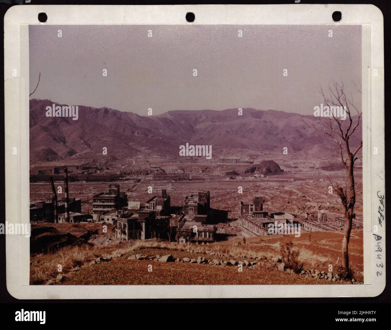 General View Shows Atomic Bomb Damage Of A Portion Of Nagasaki, Japan ...