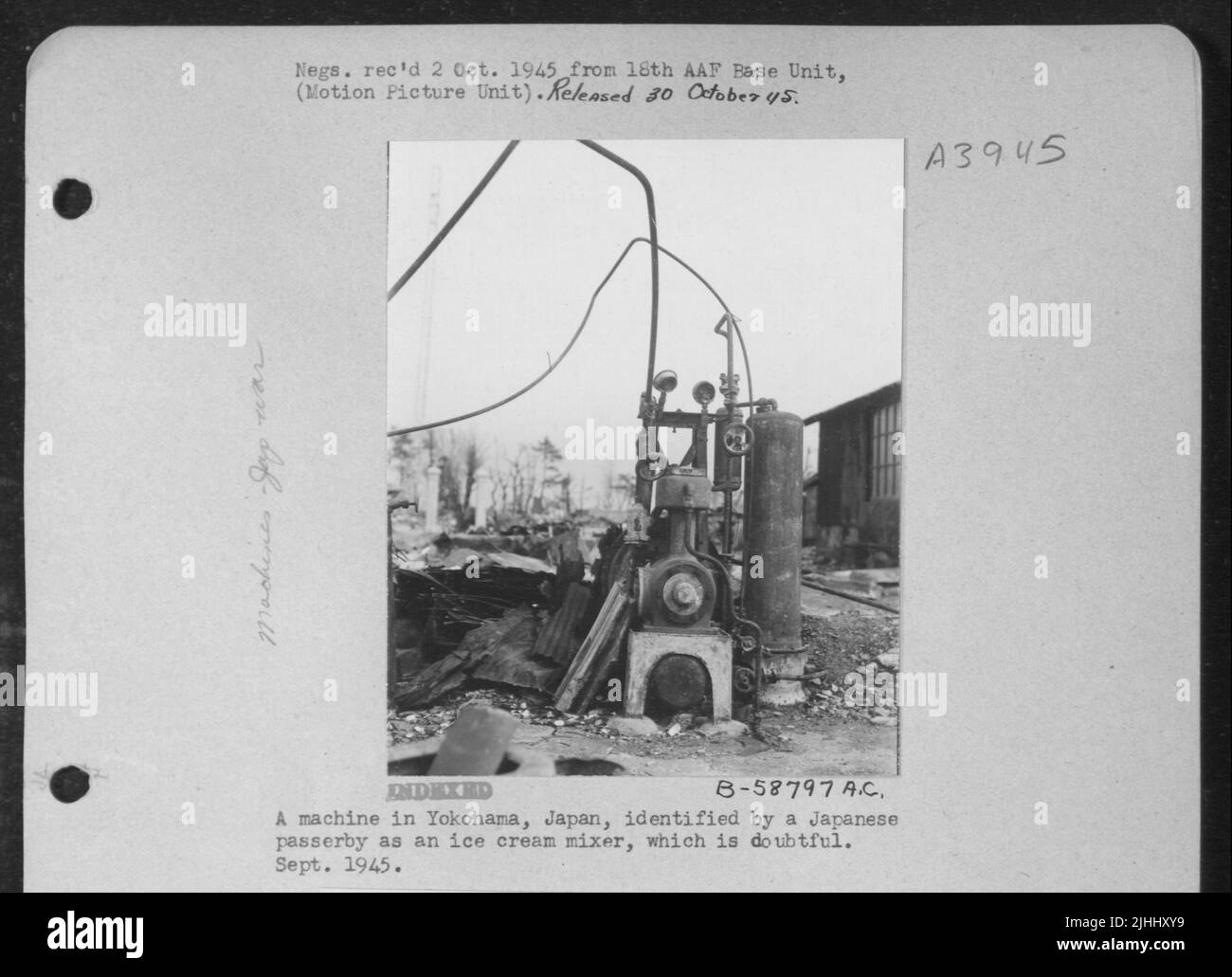A Machine In Yokohama, Japan, Identified By A Japanese Passerby As An ...