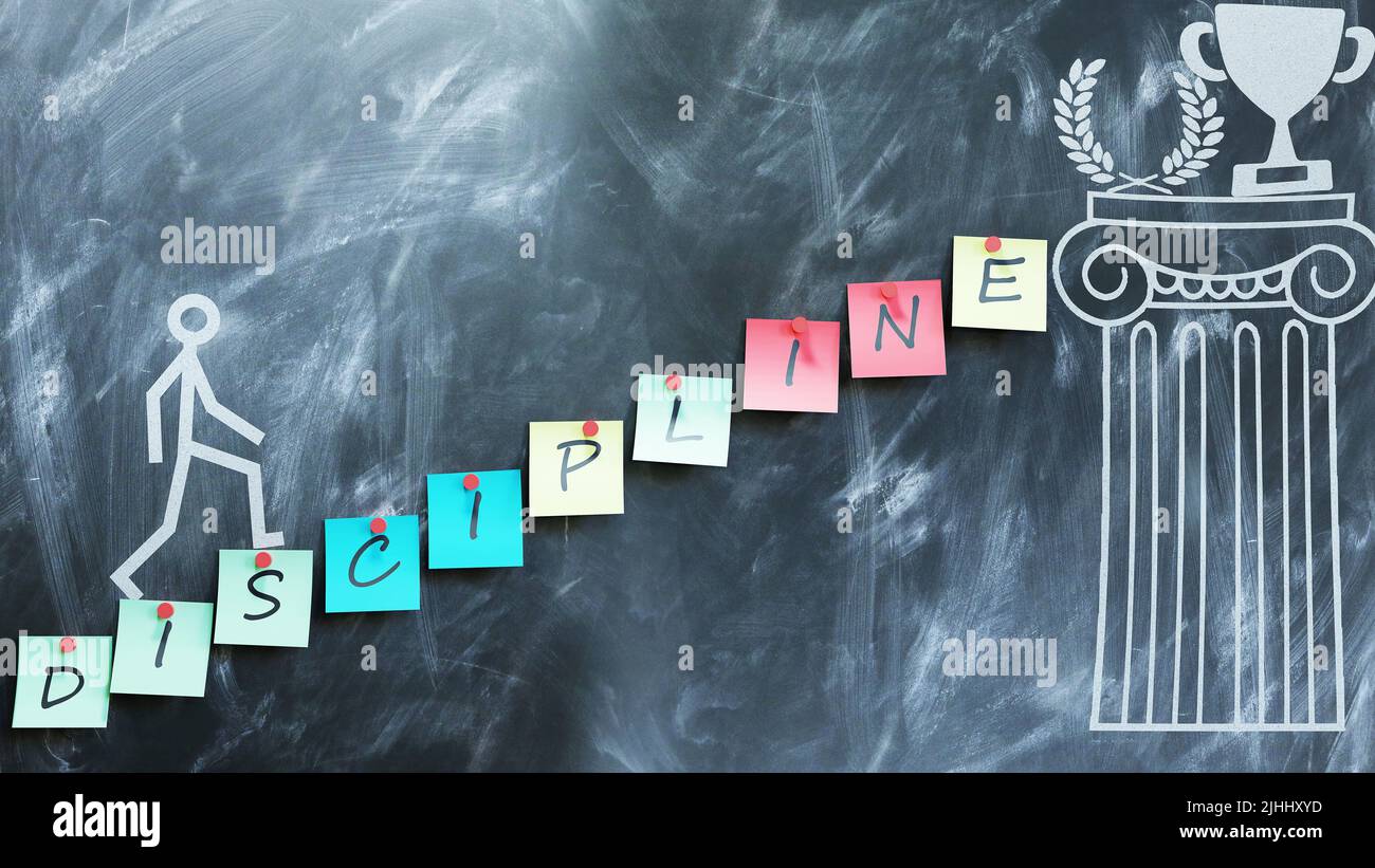 Discipline make steps to success, wealth and prosperity in personal and ...