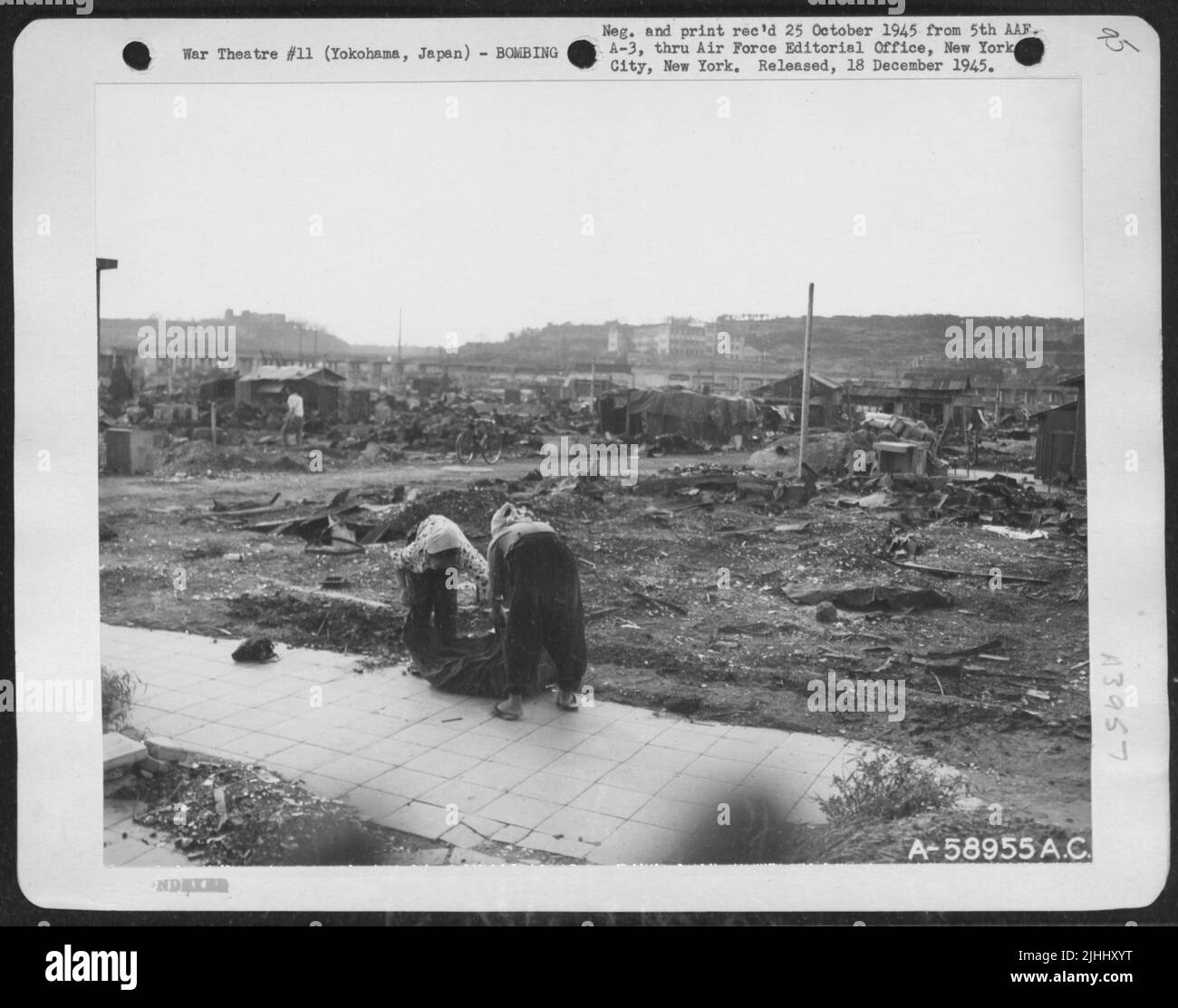 Bomb Damage In Yokohama, Japan Stock Photo - Alamy
