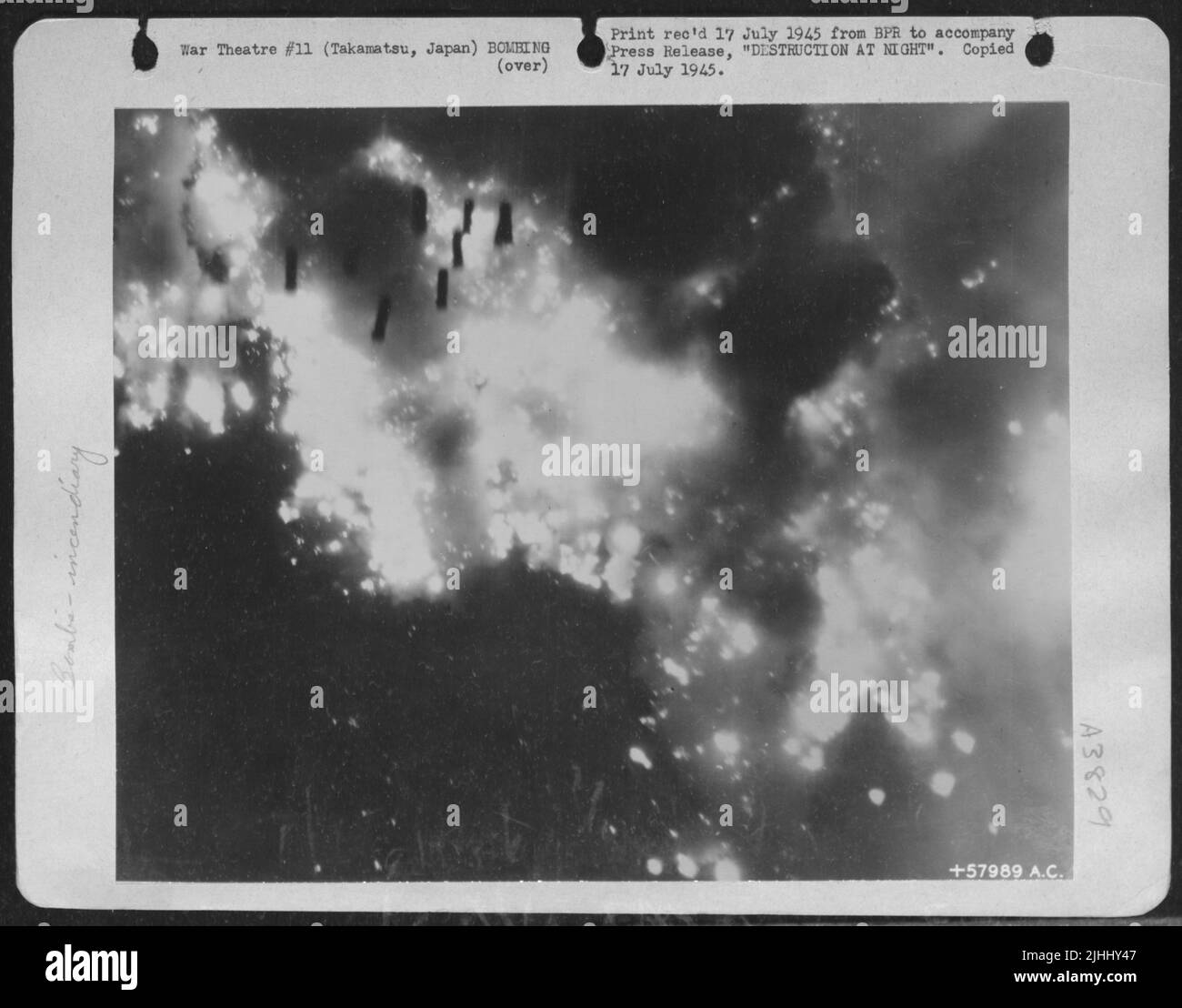 Destruction At Night - This Fourth Of July Night Attack On Takamatsu ...