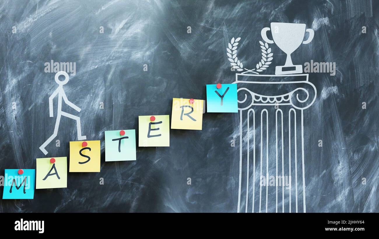 Mastery make steps to success hi-res stock photography and images - Alamy